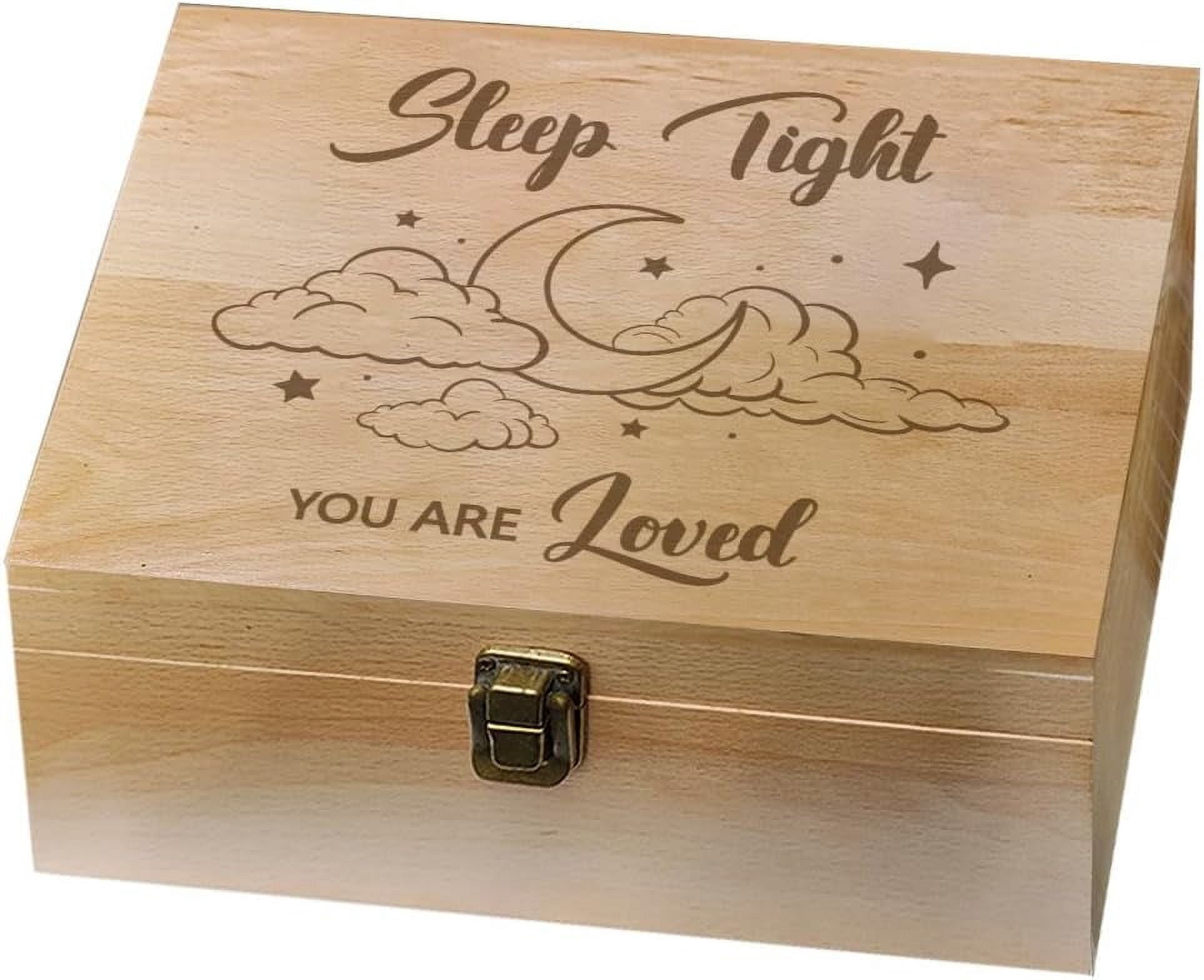 1 Pc Wooden Memory Keepsake Box Sleep Tight You Are Loved Box with ...
