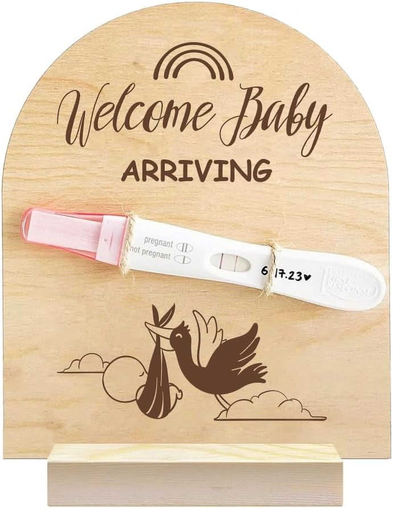 1 Pc Wooden Pregnancy Announcement Sign Arch Shaped Wooden Pregnancy ...