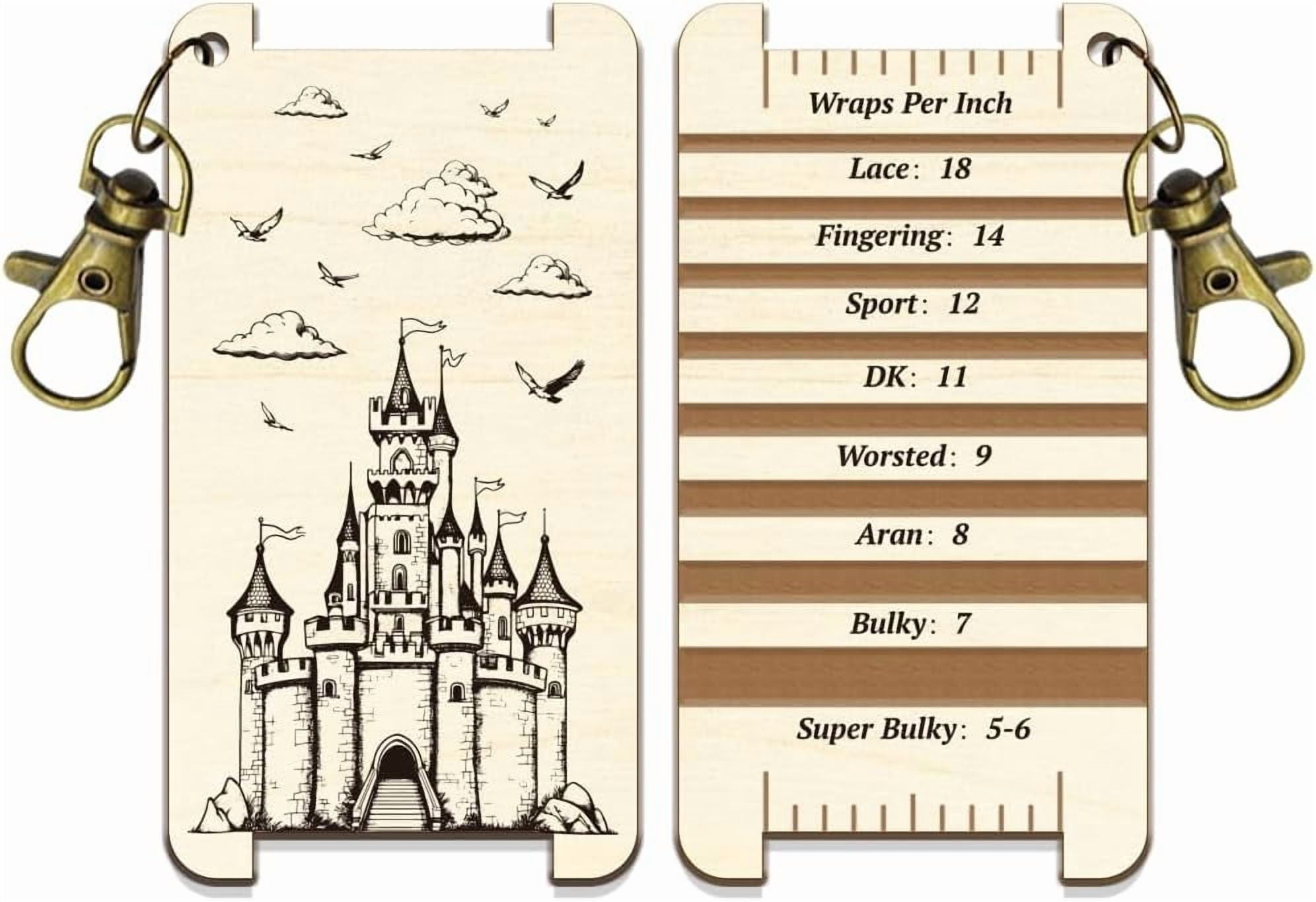 1 Pc Wooden Spinning Control Card Castle Pattern Multi-Purpose Spinning ...
