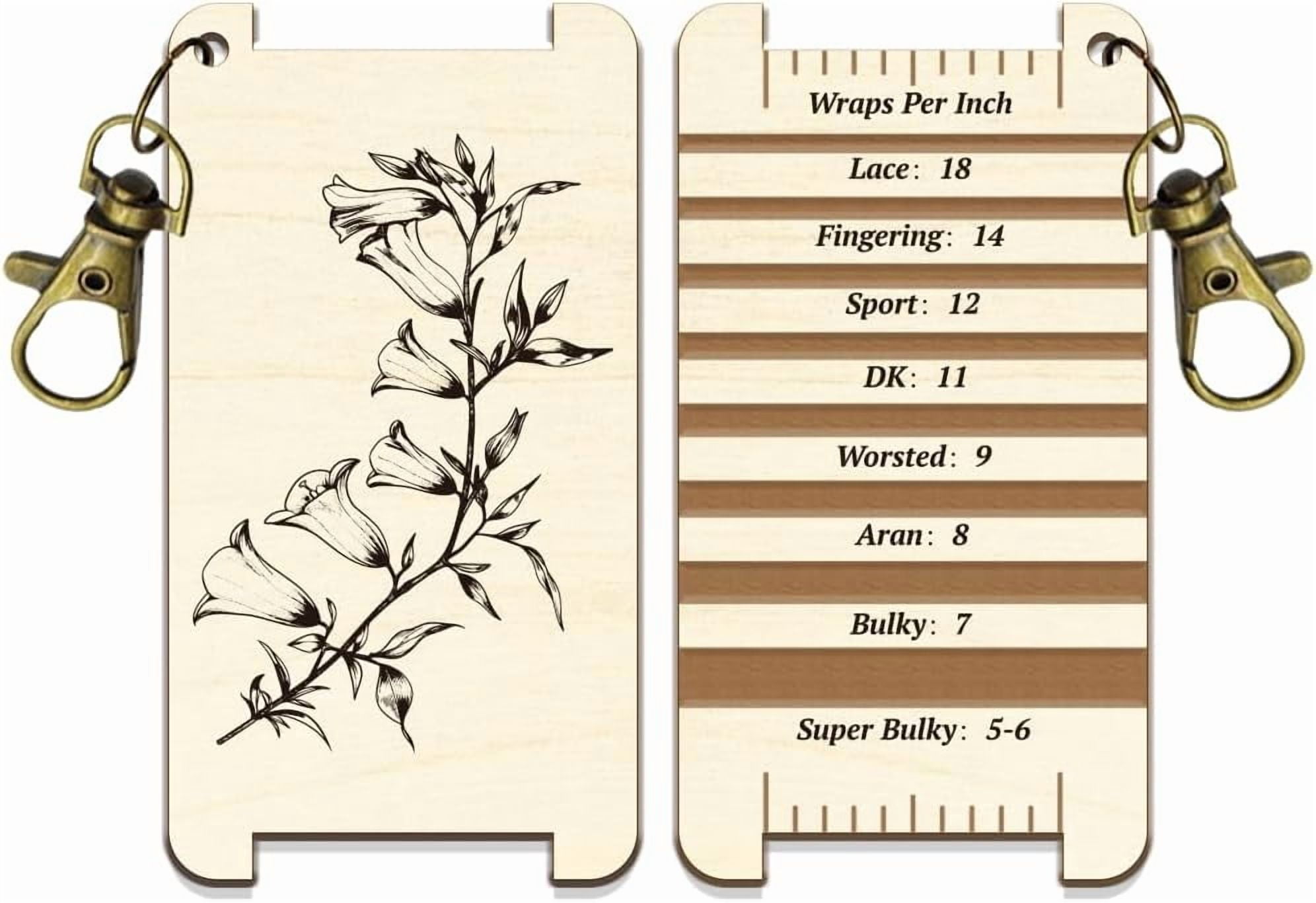 1 Pc Wooden Spinning Control Card Chimes Flower Pattern Multi-Purpose ...