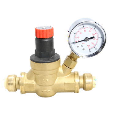 18302918 White Wall Mount 65 PSI Water Pressure Regulator - Walmart.com