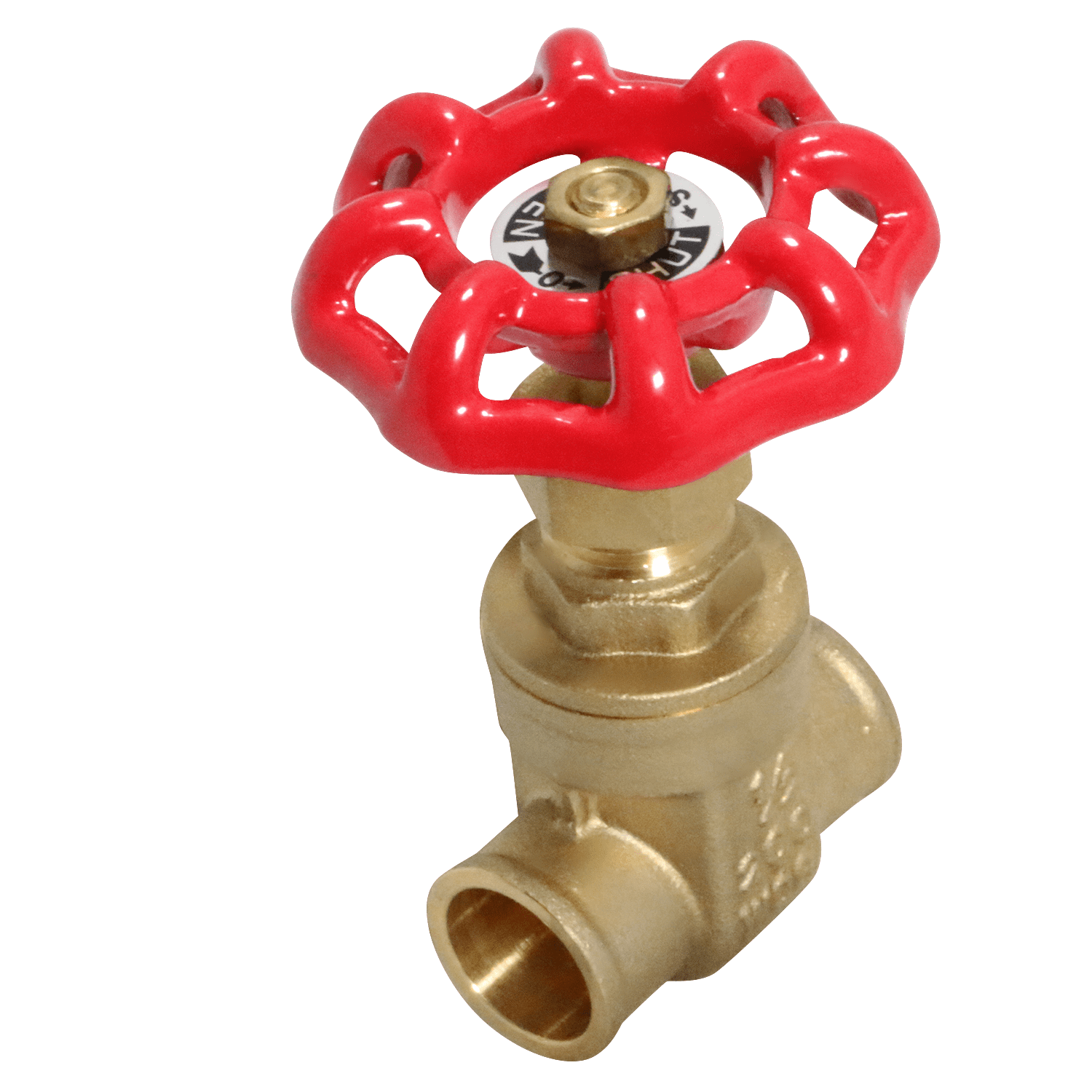 1 Pc XFITTING 1/2" Sweat Gate Valve, WOG (Water, Oil and Gas), 30-4-1 ...