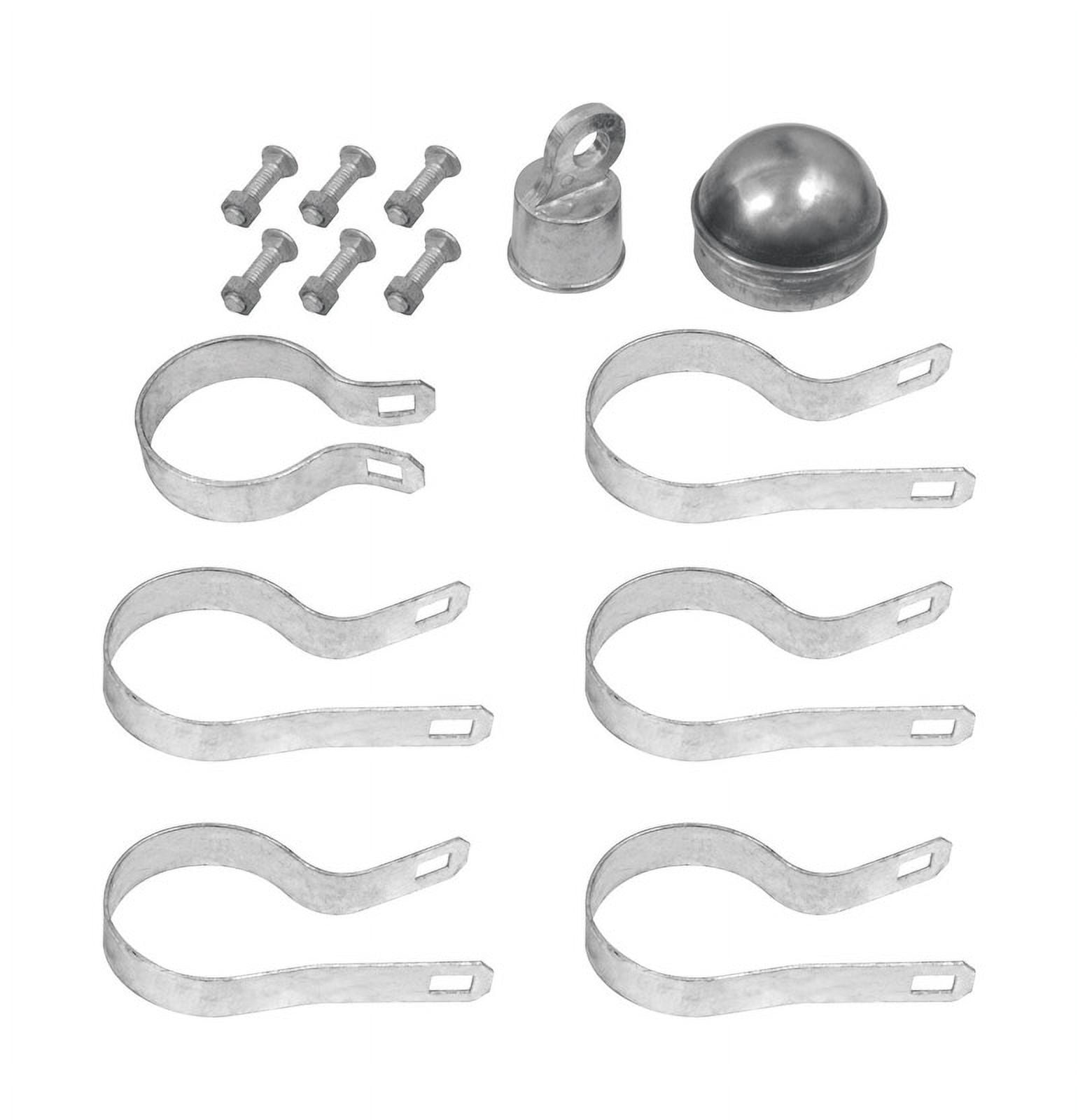 1 Pc, Yardgard Galvanized Aluminum Chain Link Fence End/Gate Post Kit ...
