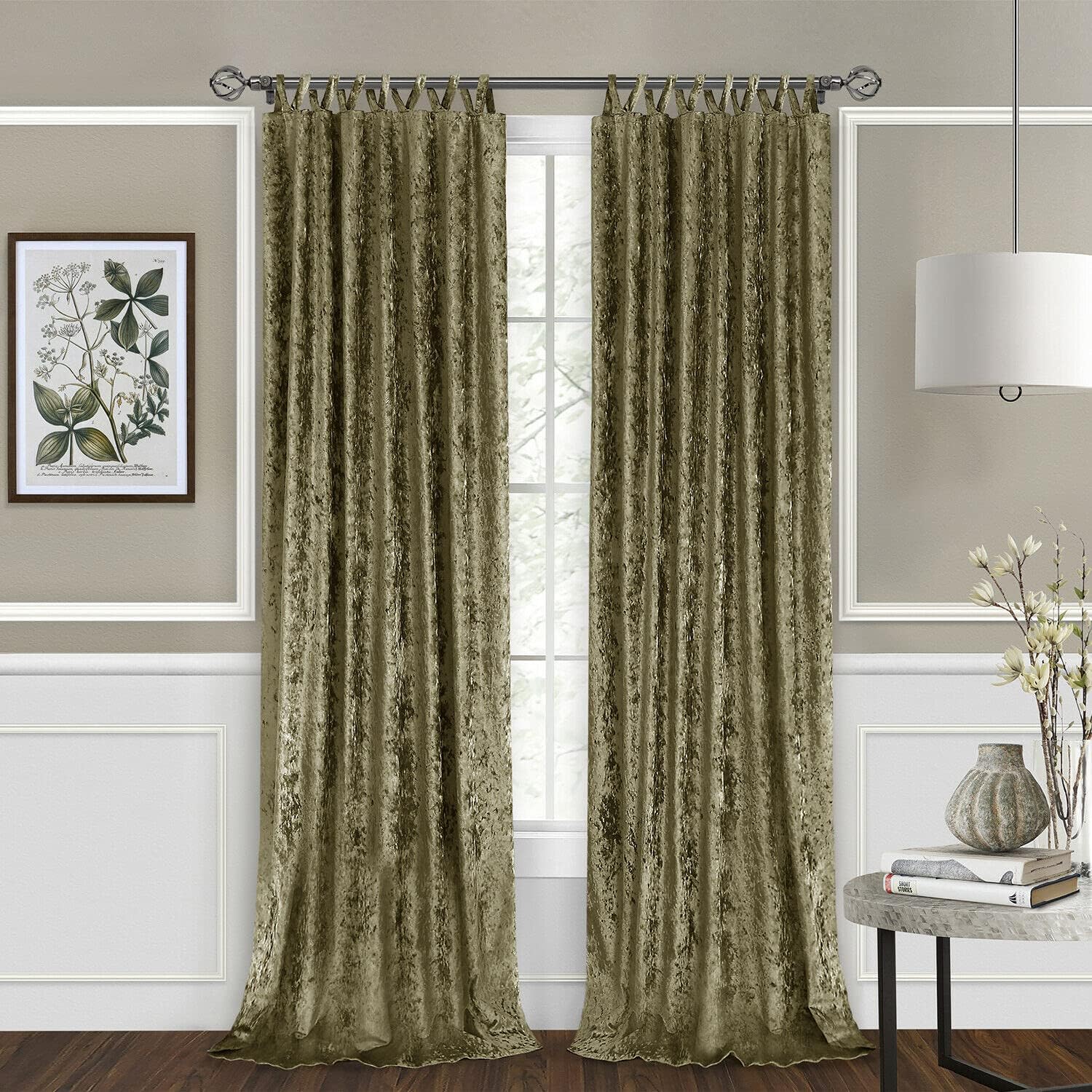 1 Pc of Harper Criss-Cross Window Curtain Panel - 50x84 Moss - Walmart.com