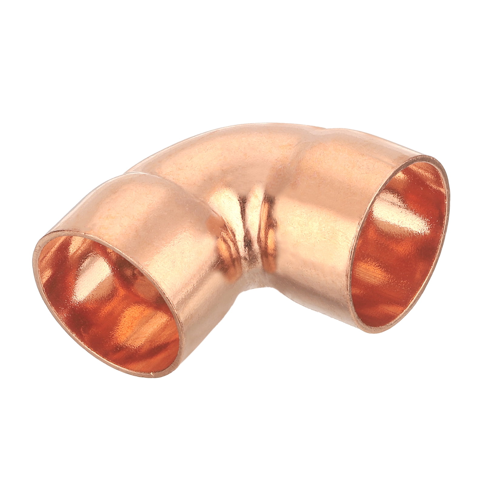 1 Pcs 1.1 inch 90 Degree Elbow Short-turn Copper Pipe Fitting Connector with Sweat Solder, 1 ...