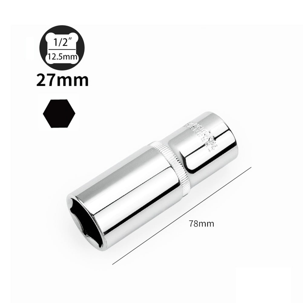 1 Pcs 1/2inch 8-32mm Deep Socket Adapter Hex Socket Wrench Heads ...