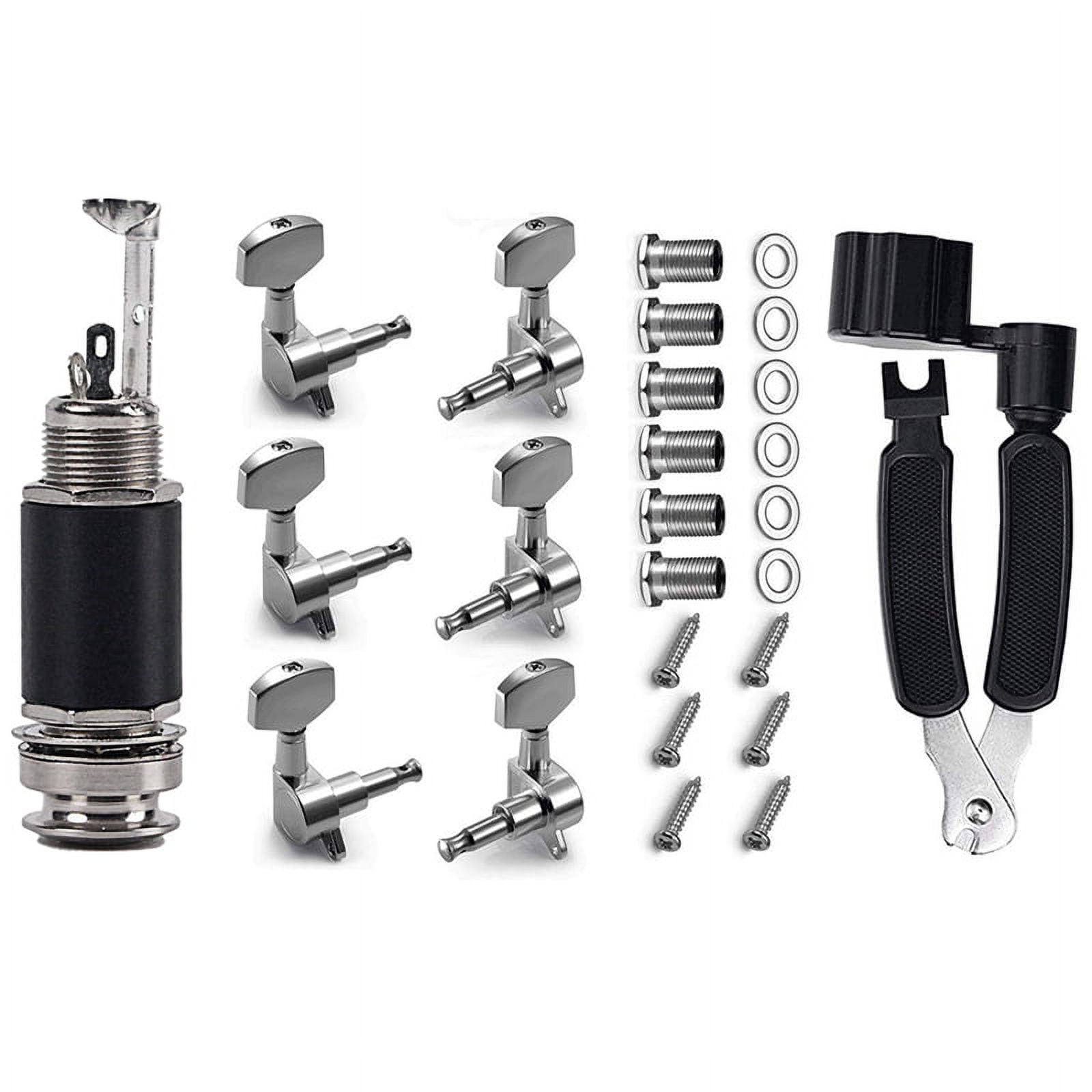 1 Pcs 1/4 Inch 6.35Mm Acoustic Electric Guitar Bass Output Jack & 1 Set ...