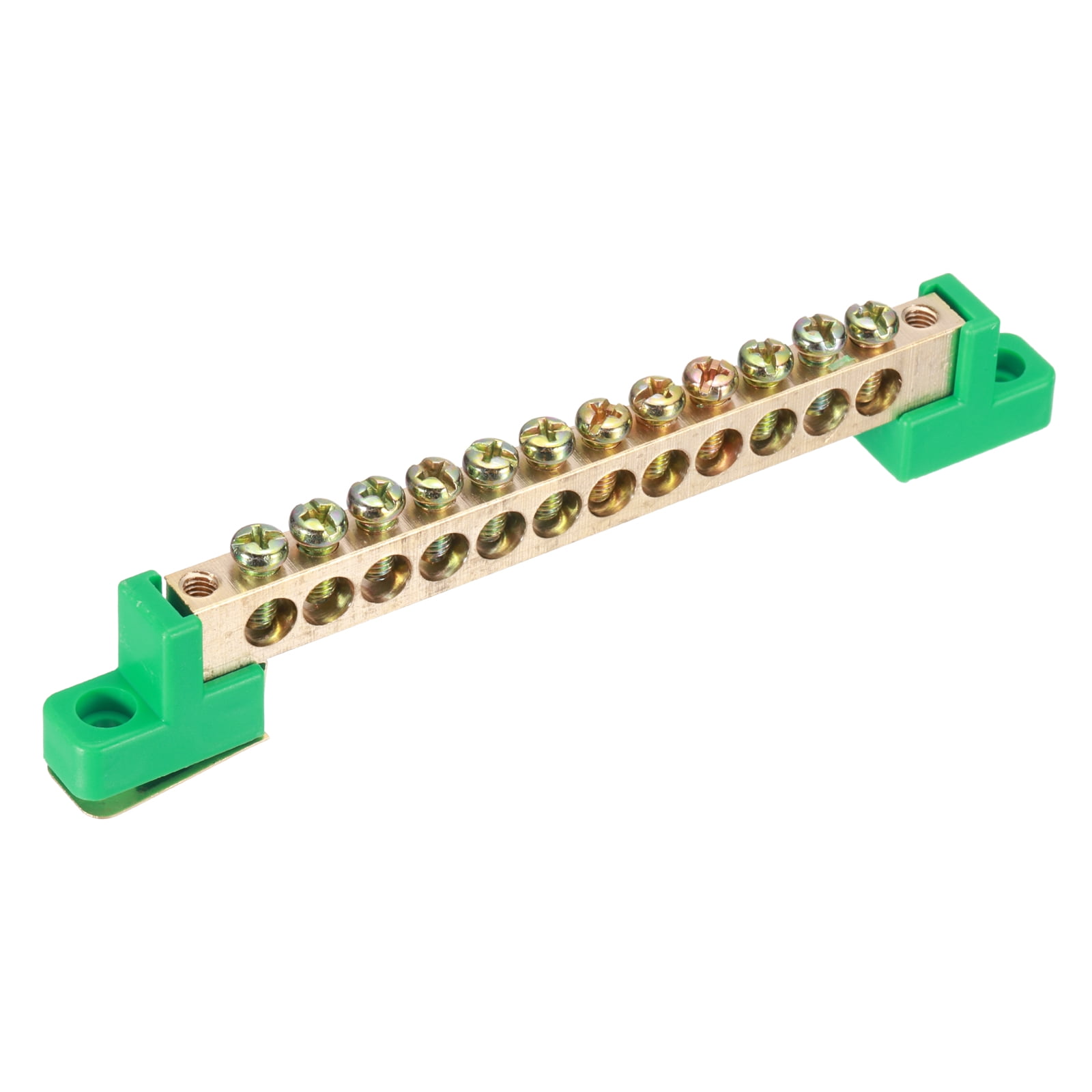 1 Pcs 12 Positions Bridge Design Terminal Bus Bar Terminal Block Brass ...