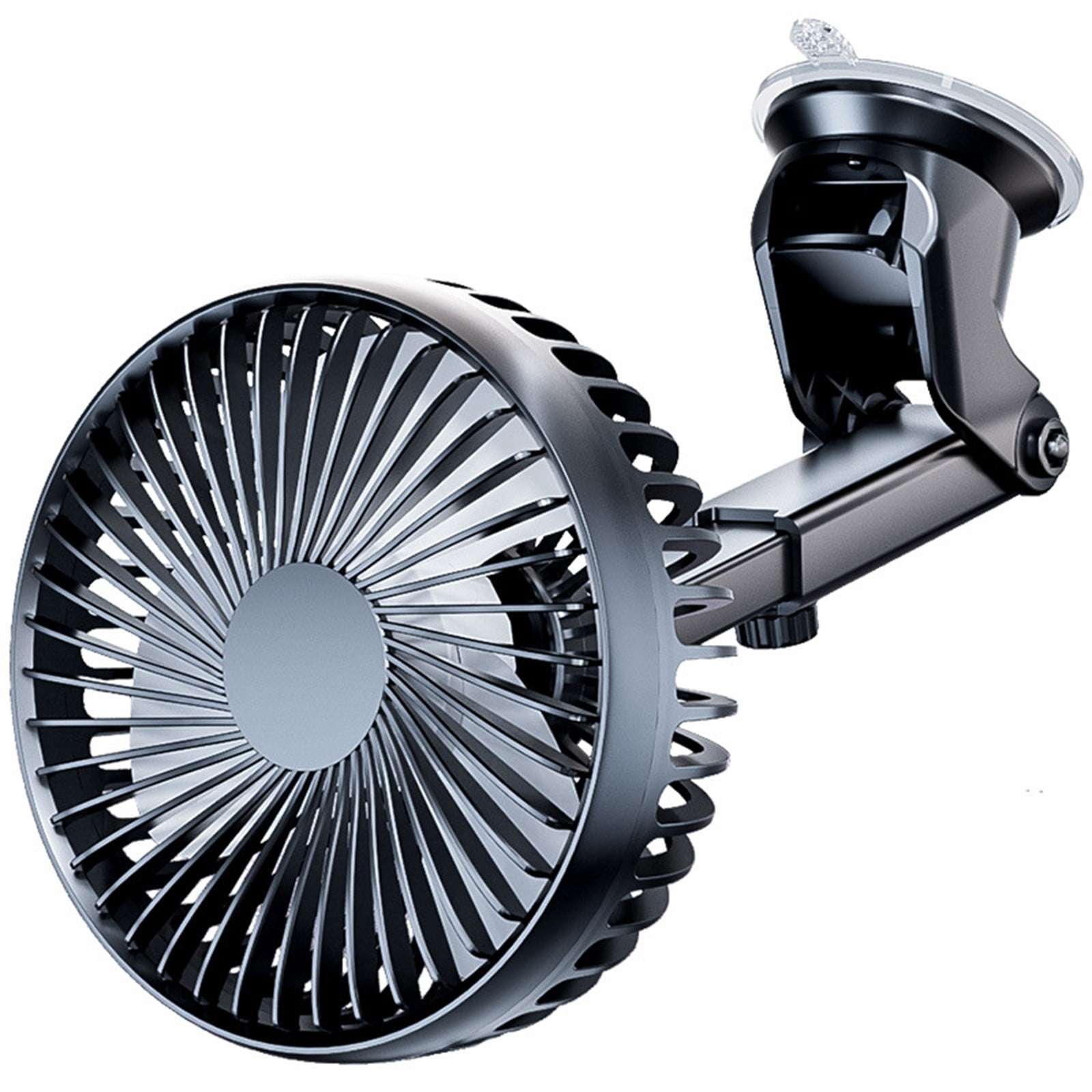 1 Pcs 12V/24V Universal Car Fan - 3-Speed Adjustable Strong Wind, USB ...