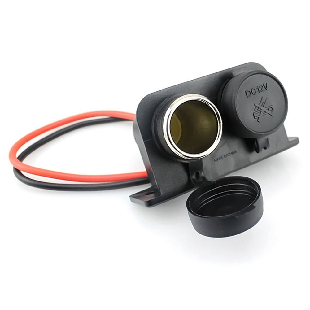 1 Pcs 12V Car Motorcycle Female Socket Vehicle Dual Power Socket ...