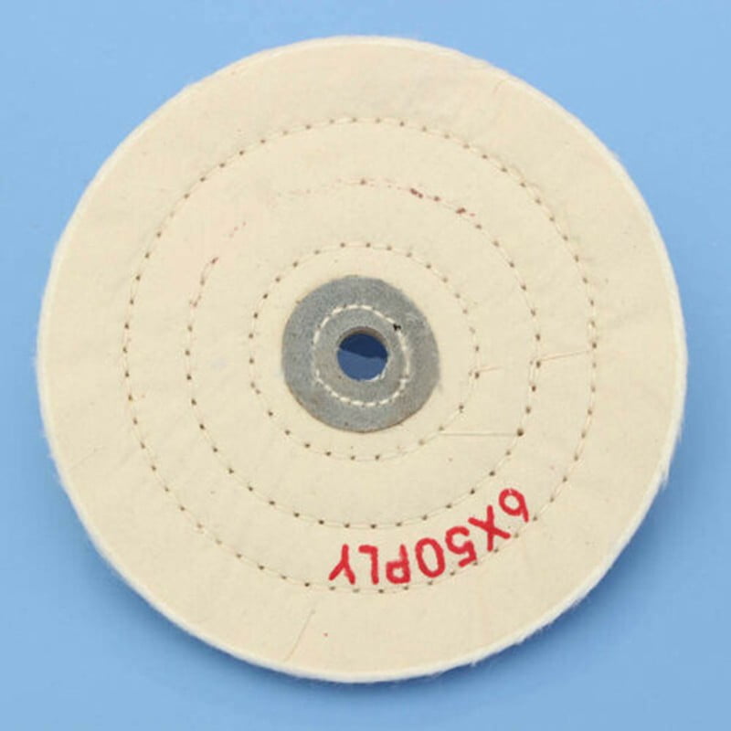 6'' Cloth Buffing Polishing Wheel 1/2" Arbor Buffer Polish Grinder ...