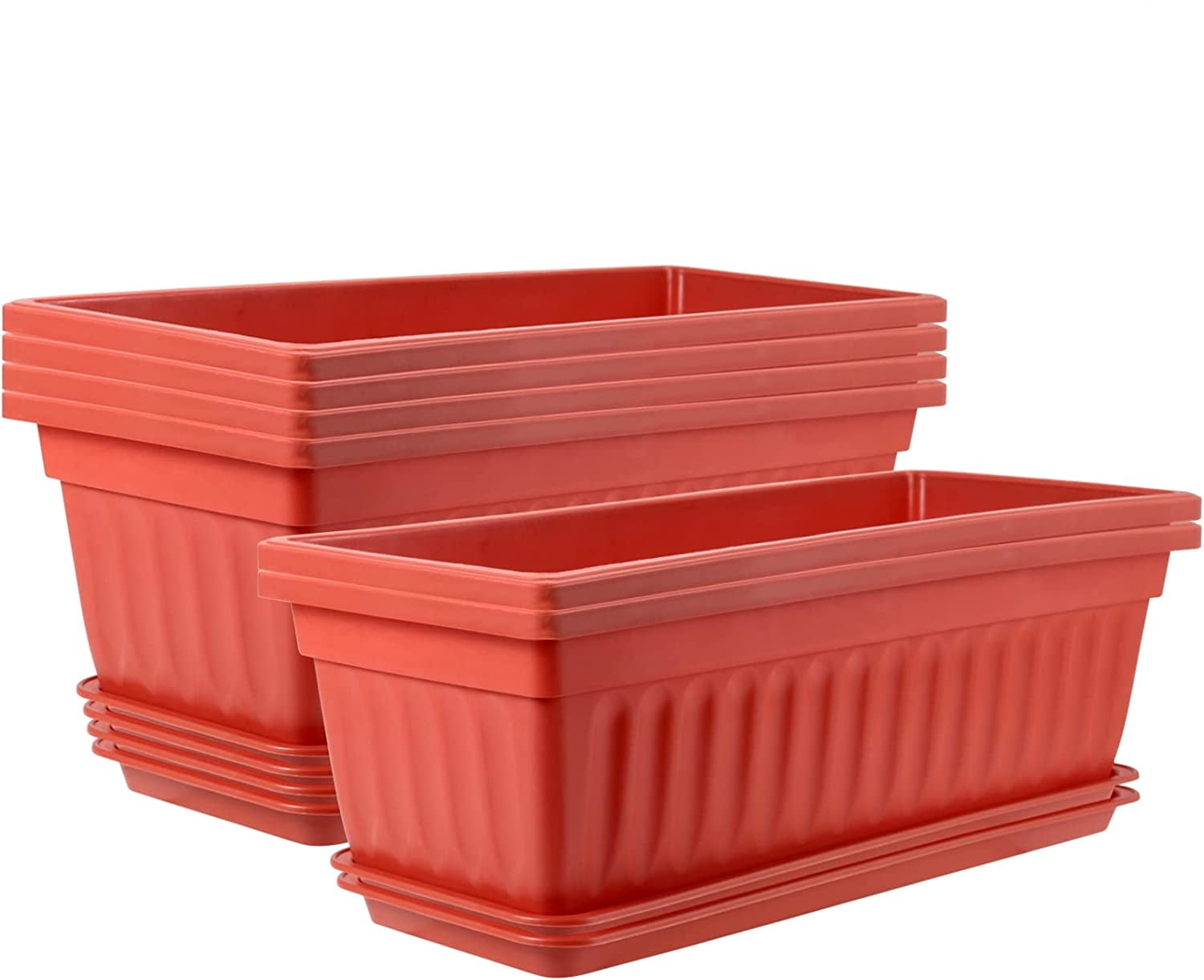 1 Pcs 17 Inch Rectangular Flowerpots Box Plastic Window Planter Box ...