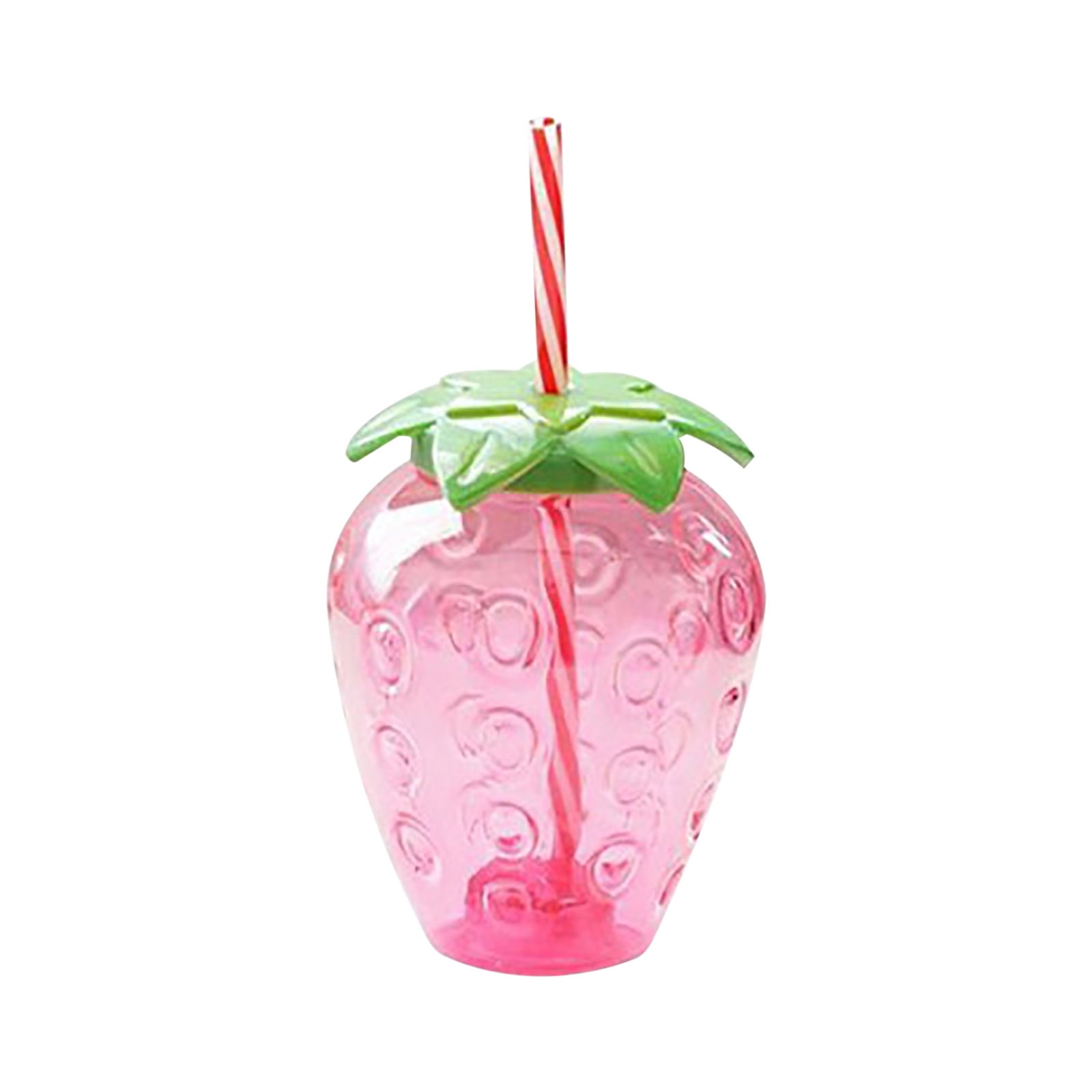 1 Pcs 17oz Strawberry Cups with Straw and Strawberry Keychain, Cute ...