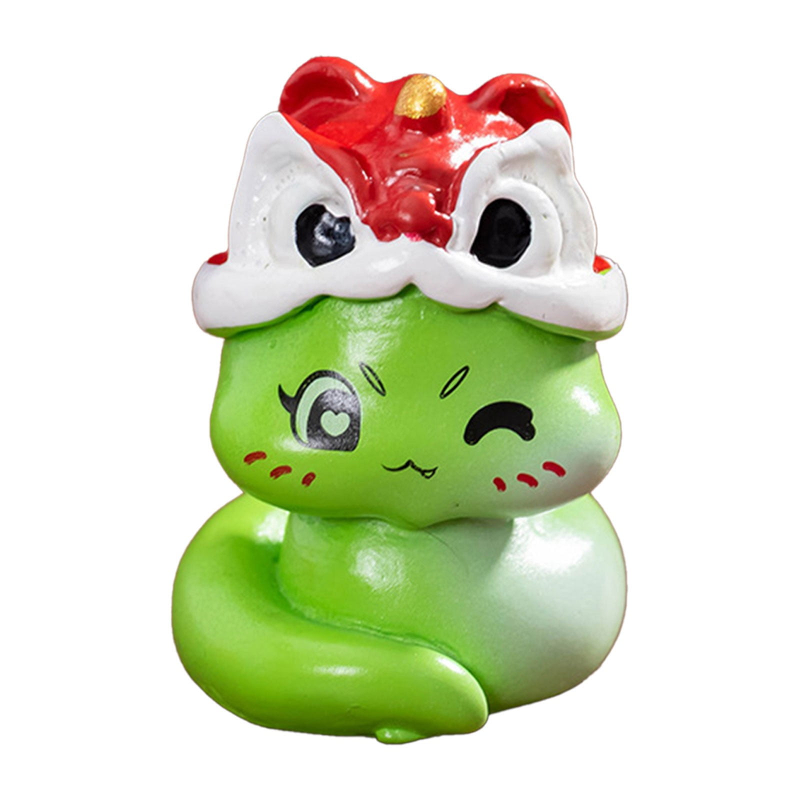 1 Pcs 2025 Chinese New Year Snake Figures Decoration Miniature Resin ...