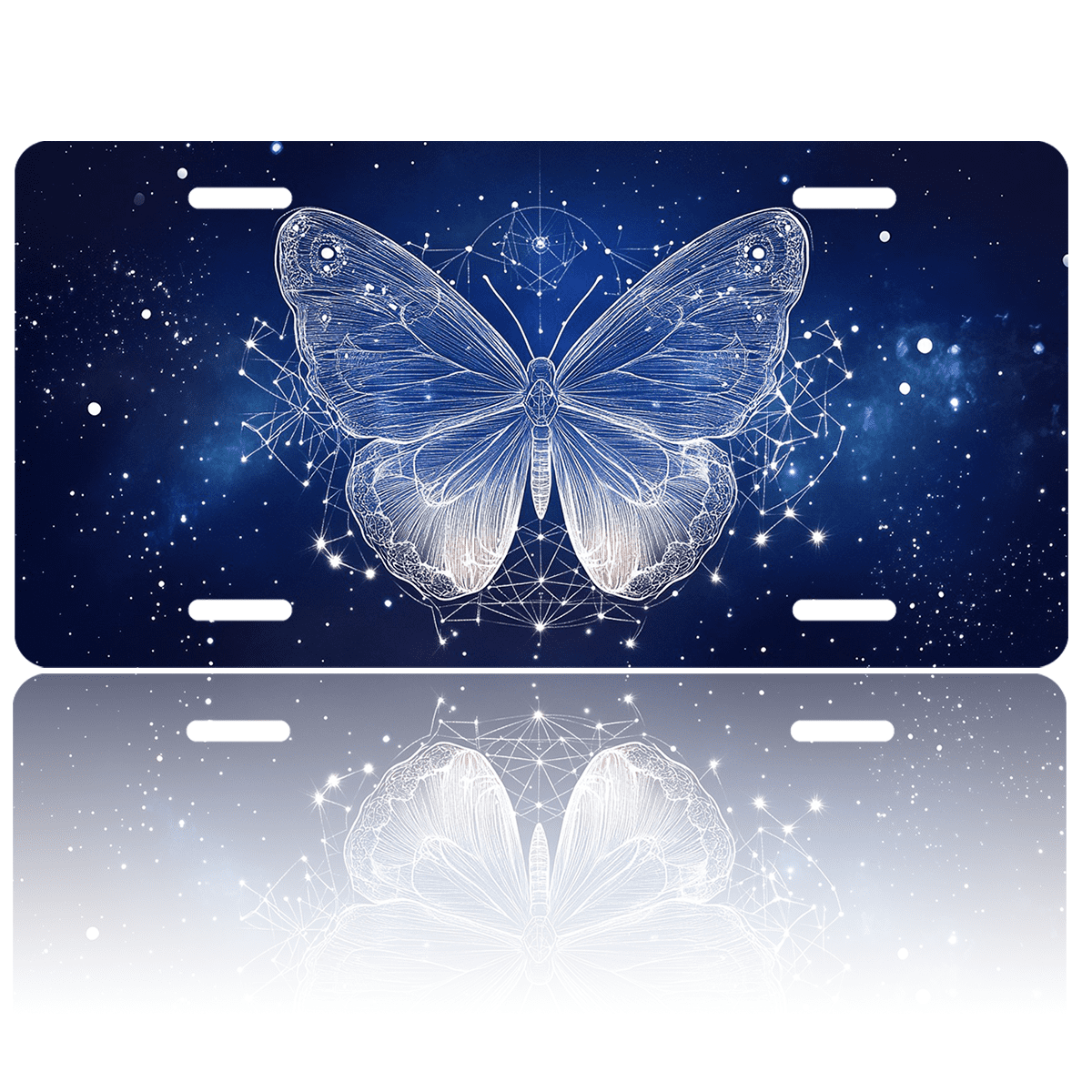 1 Pcs 2D Flat License Plate Covers & Frames, A Butterfly in the For ...