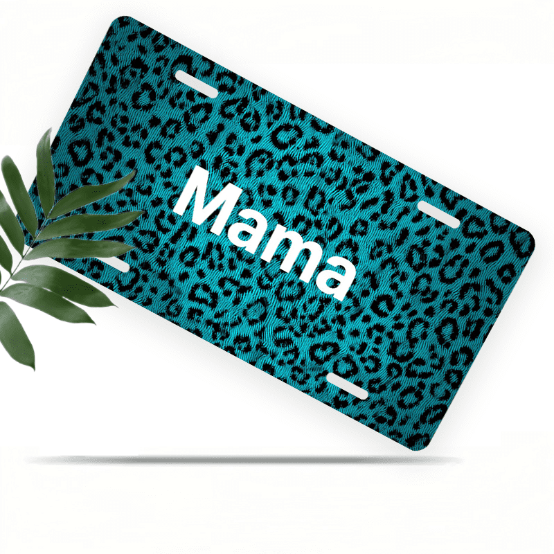 1 Pcs 2D Flat License Plate Covers & Frames, Mama For Decorative Front ...