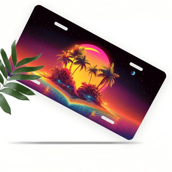 1 Pcs 2D Flat License Plate Covers & Frames, Mama with Flowers For ...