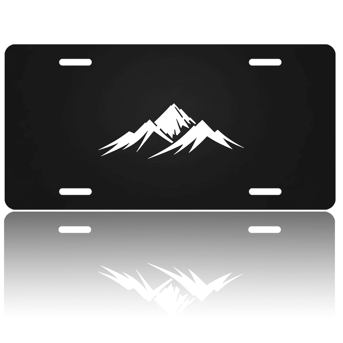1 Pcs 2D Flat License Plate Covers & Frames, Mountain Logo For ...