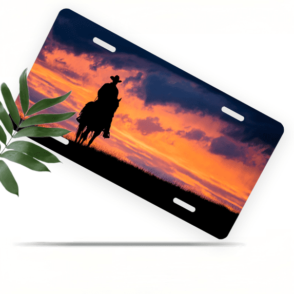 1 Pcs 2D Flat License Plate Covers & Frames, Silhouette For Decorative ...