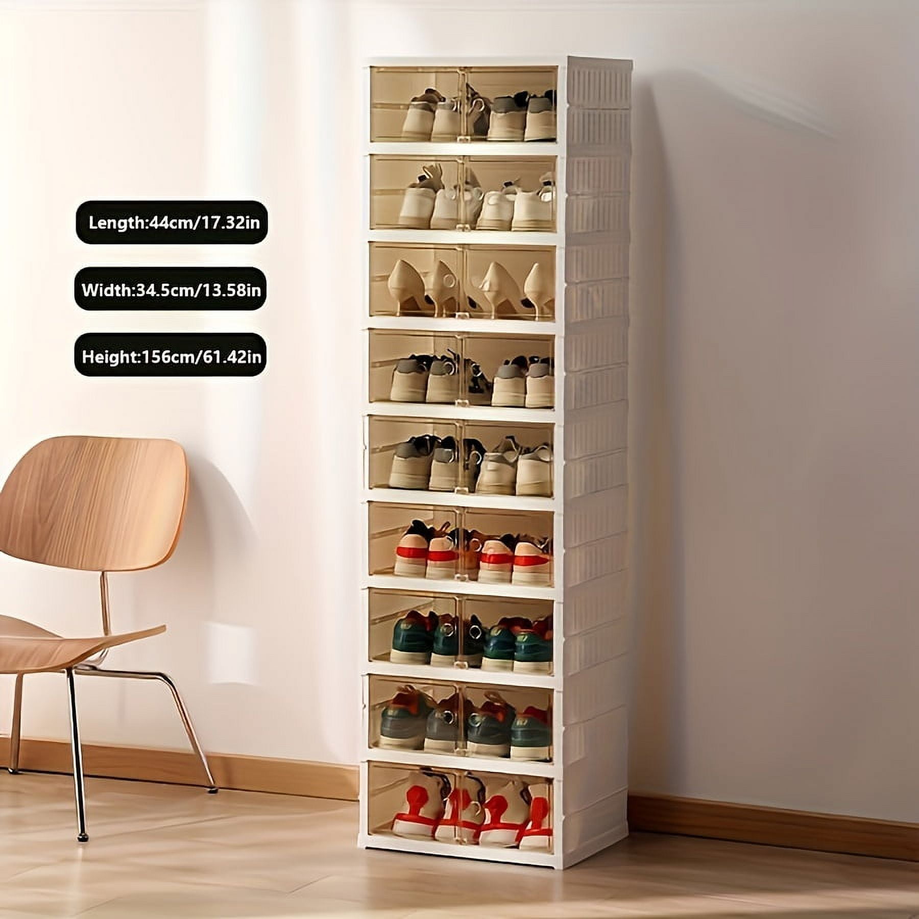 1 Pcs/2pcs 9 Tier Big Capacity Foldable Storage Cabinet Organizer ...