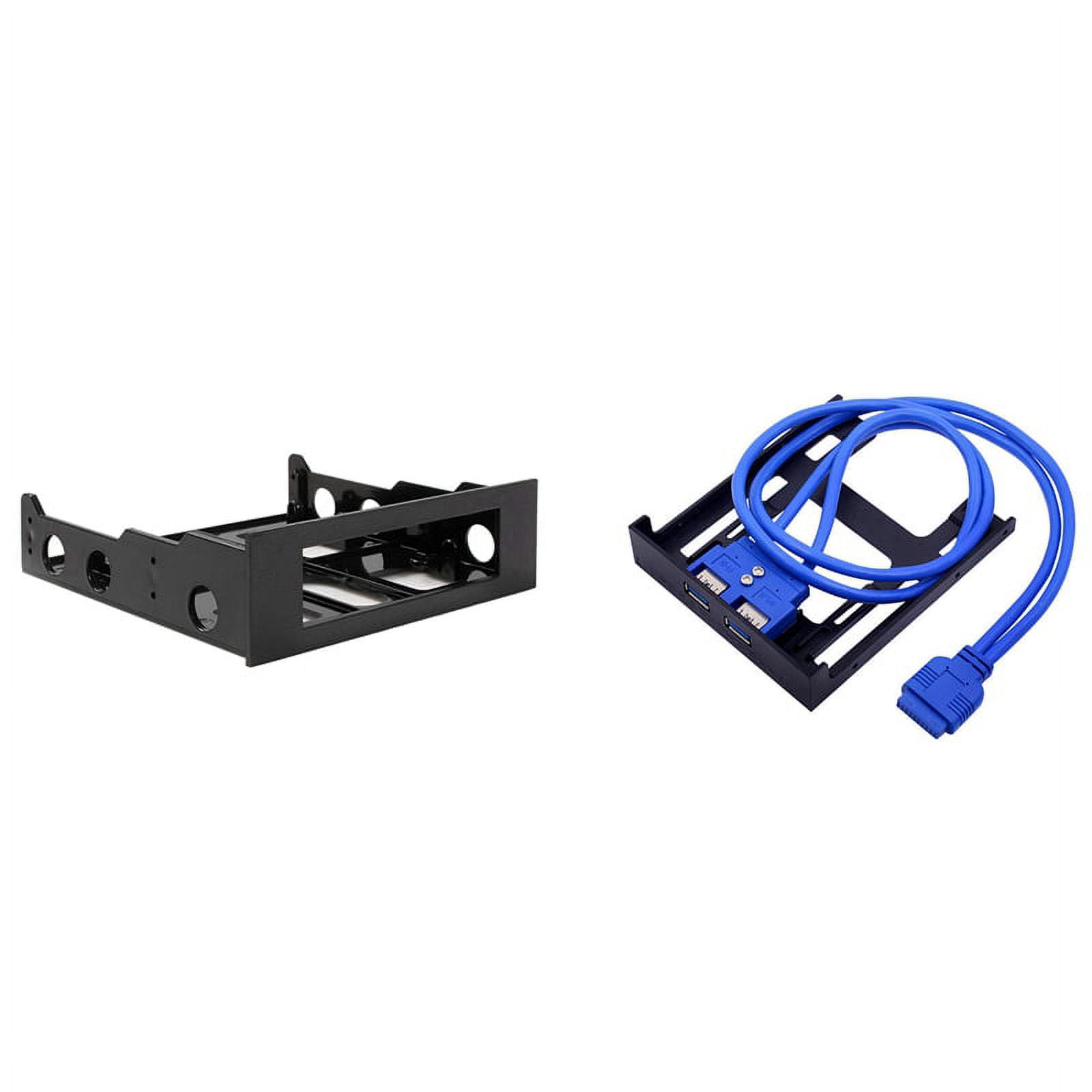 1 Pcs 3.5 to 5.25 Hard Drive Drive Bay Front Bay Bracket Adapter & 1 ...