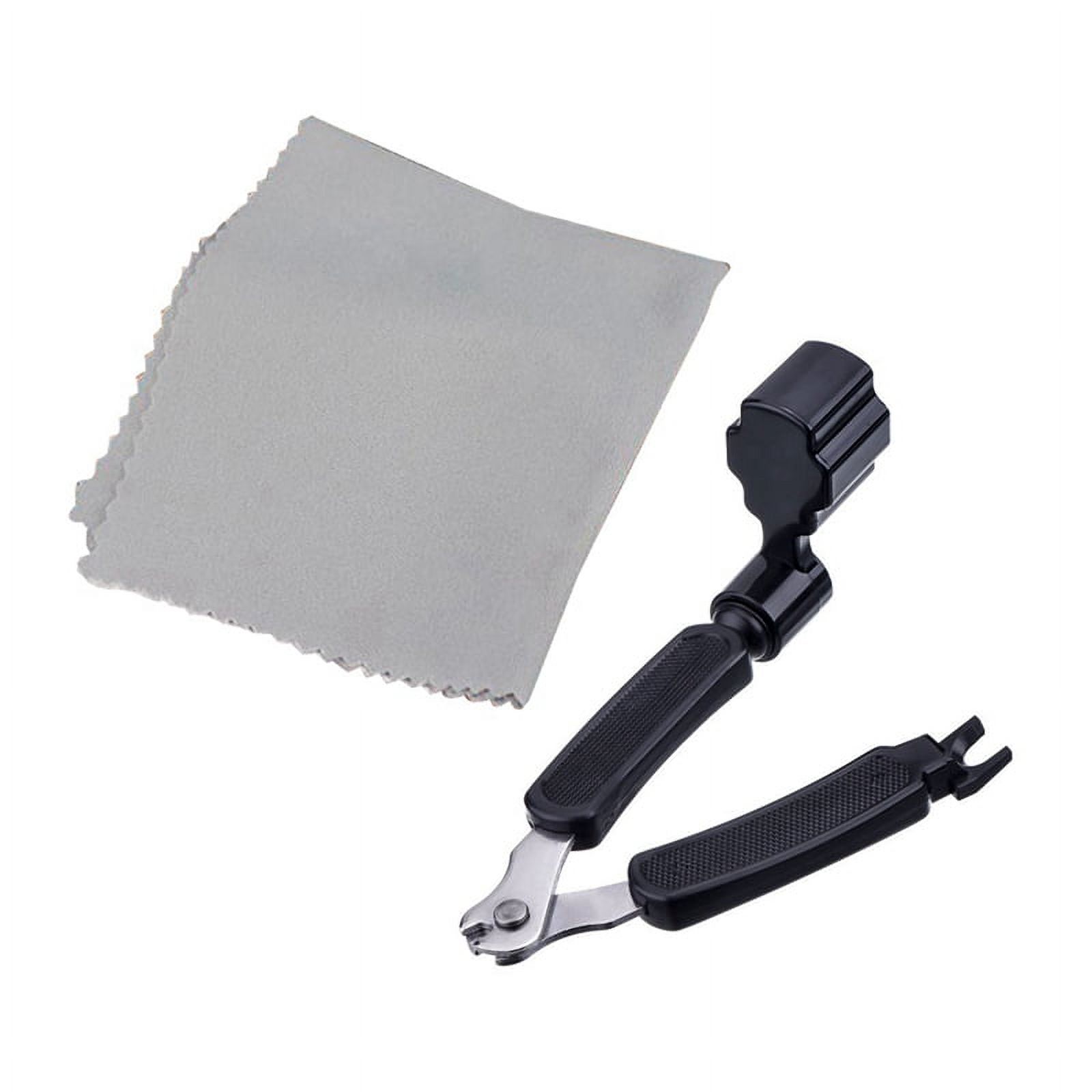 1 Pcs Guitar String Winder String Cutter Pin Puller & 1Pcs Microfiber ...