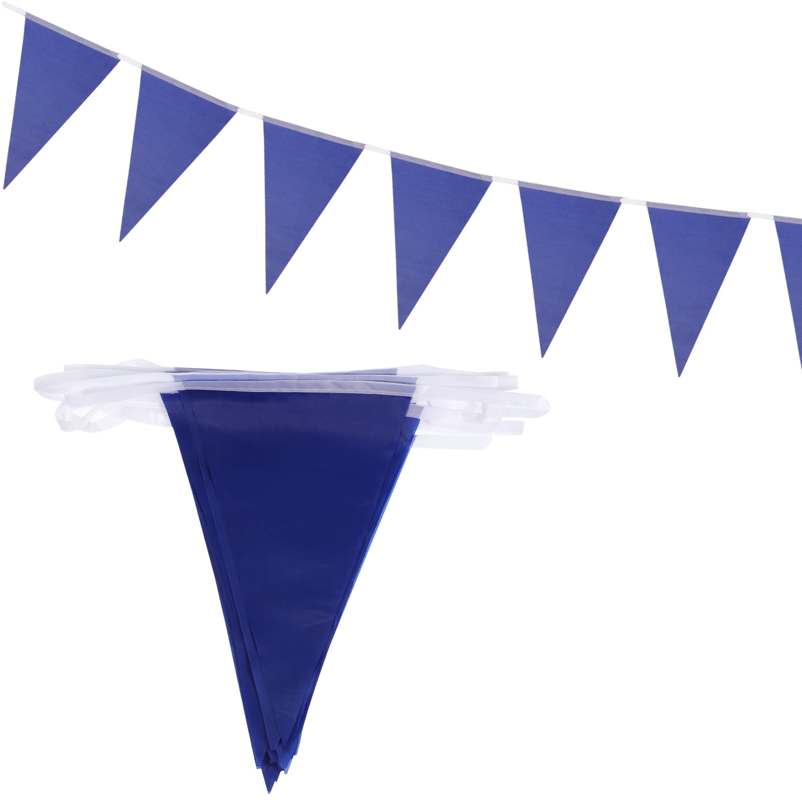 1 Pcs 50 Feet Blue Pennant Banner Flags String Triangle Hanging for ...