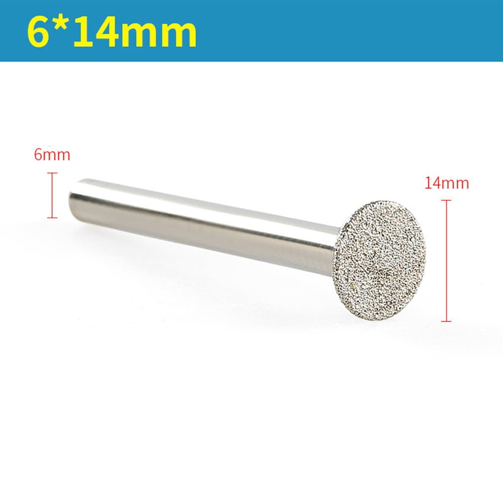 1 Pcs 6-30mm Diamond Burr Carving Grinding Bit 6mm Shank for Engraving ...