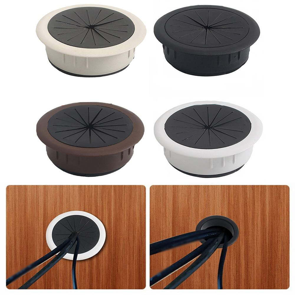 1 Pcs 60MM Desktop Cable Box Furniture Cabinet Wiring Hole Cover ...