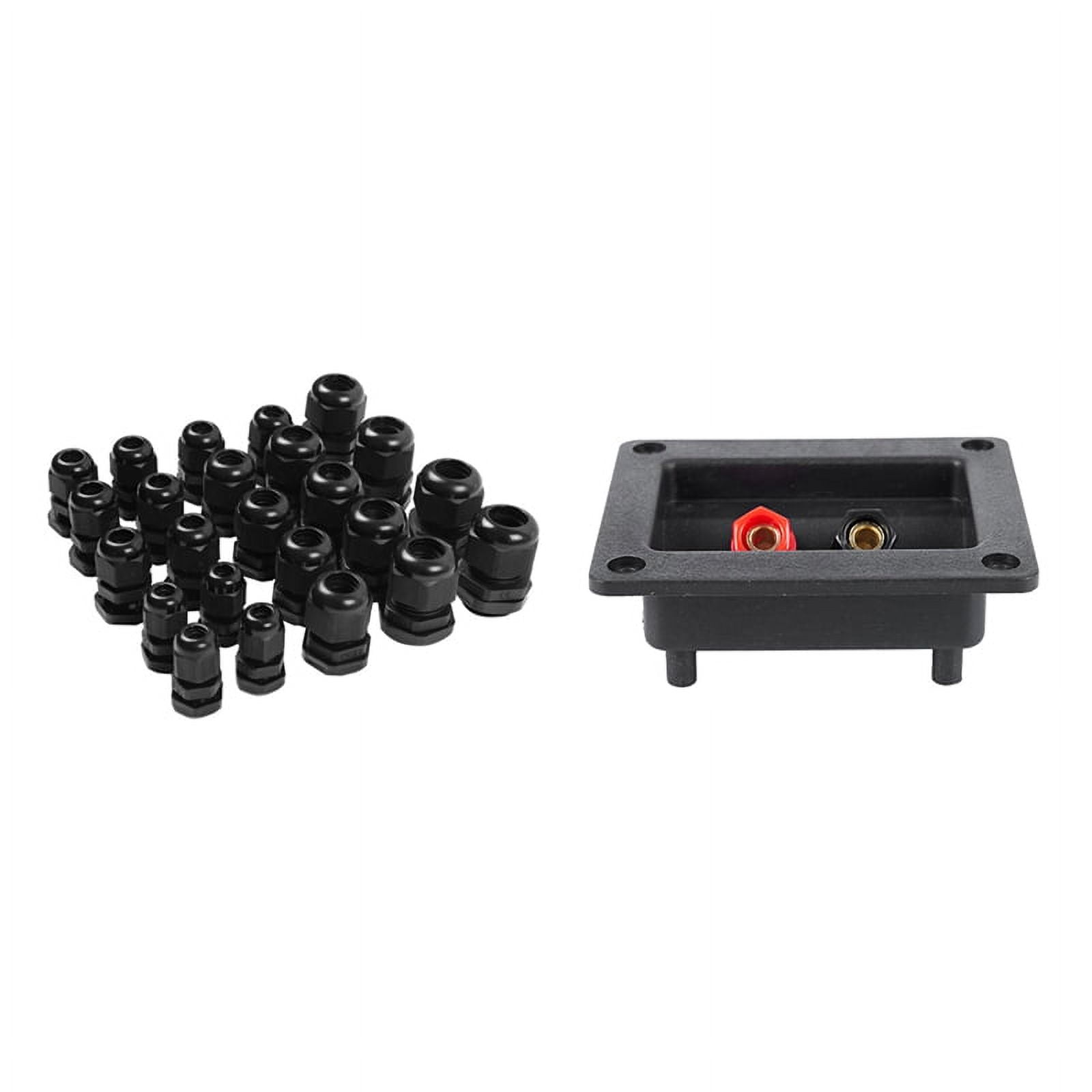 1 Pcs 90X78Mm Square Binding Post Type Speaker Box & 24 Pcs Adjustable ...