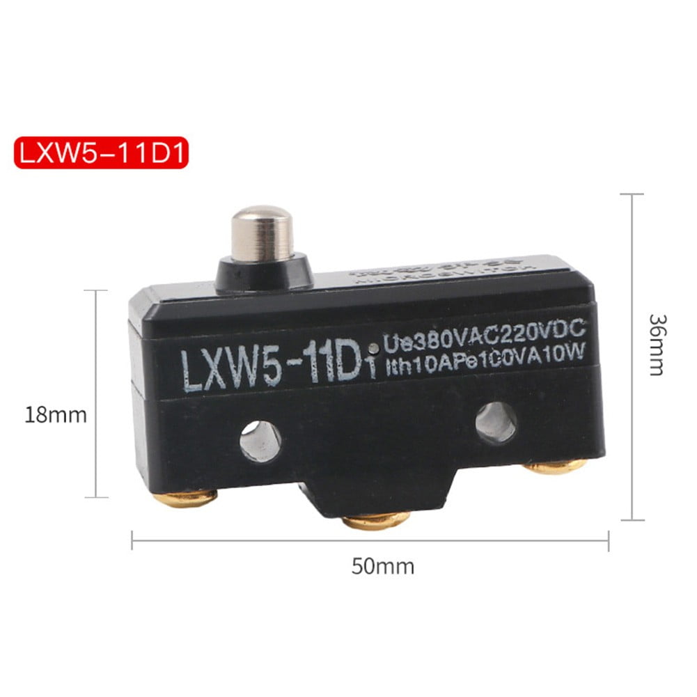 1 Pcs AC 380V DC 220V 10A Push Plunger Actuated Momentary Limit Switch ...