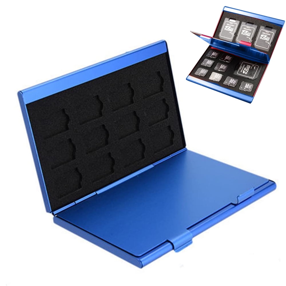 1 Pcs Aluminum Memory Card Case Storage Box For Sd Card Tf Card Holder ...