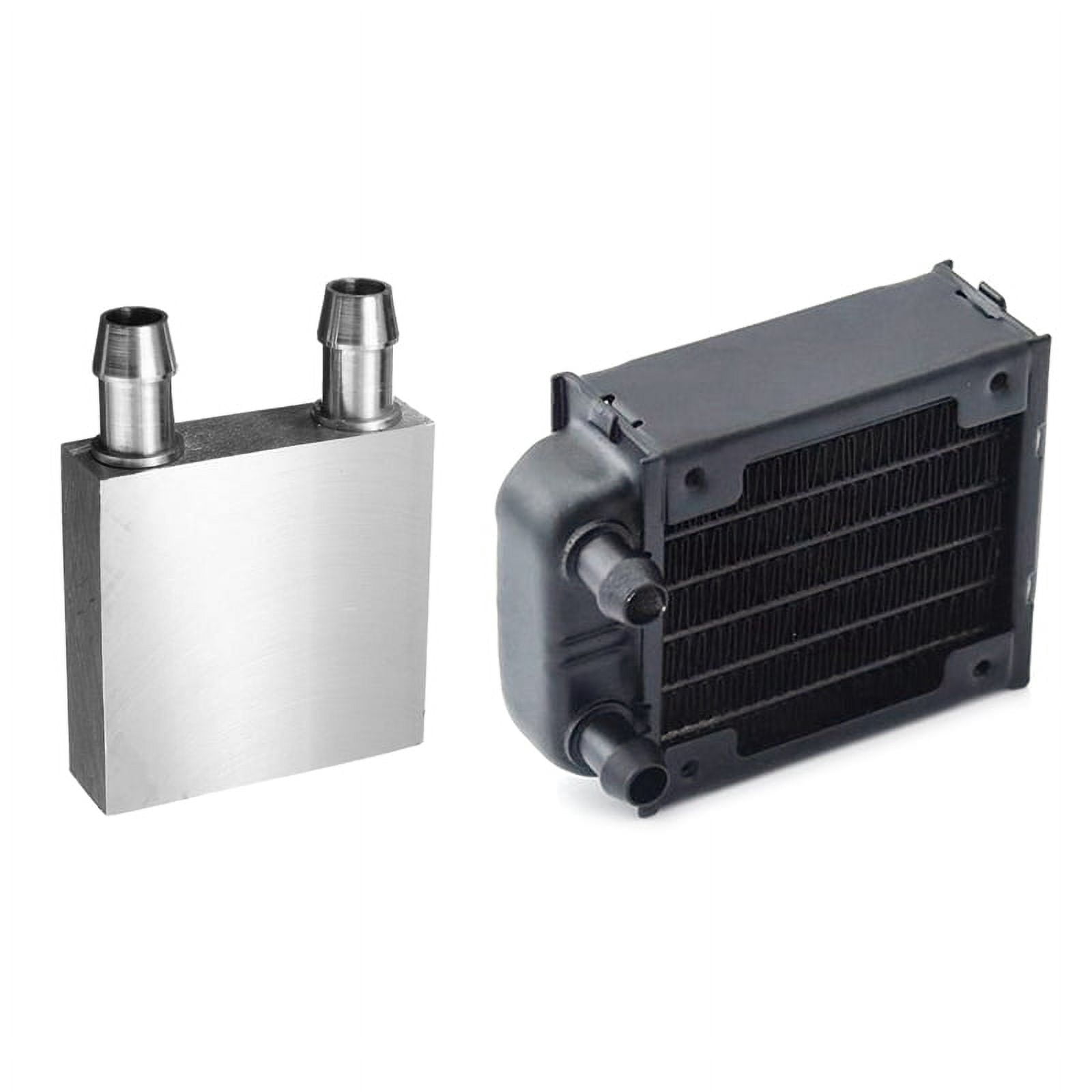1 Pcs Aluminum Water Cooling Block 40X40X12mm Cooler & 1 Pcs PC Water ...