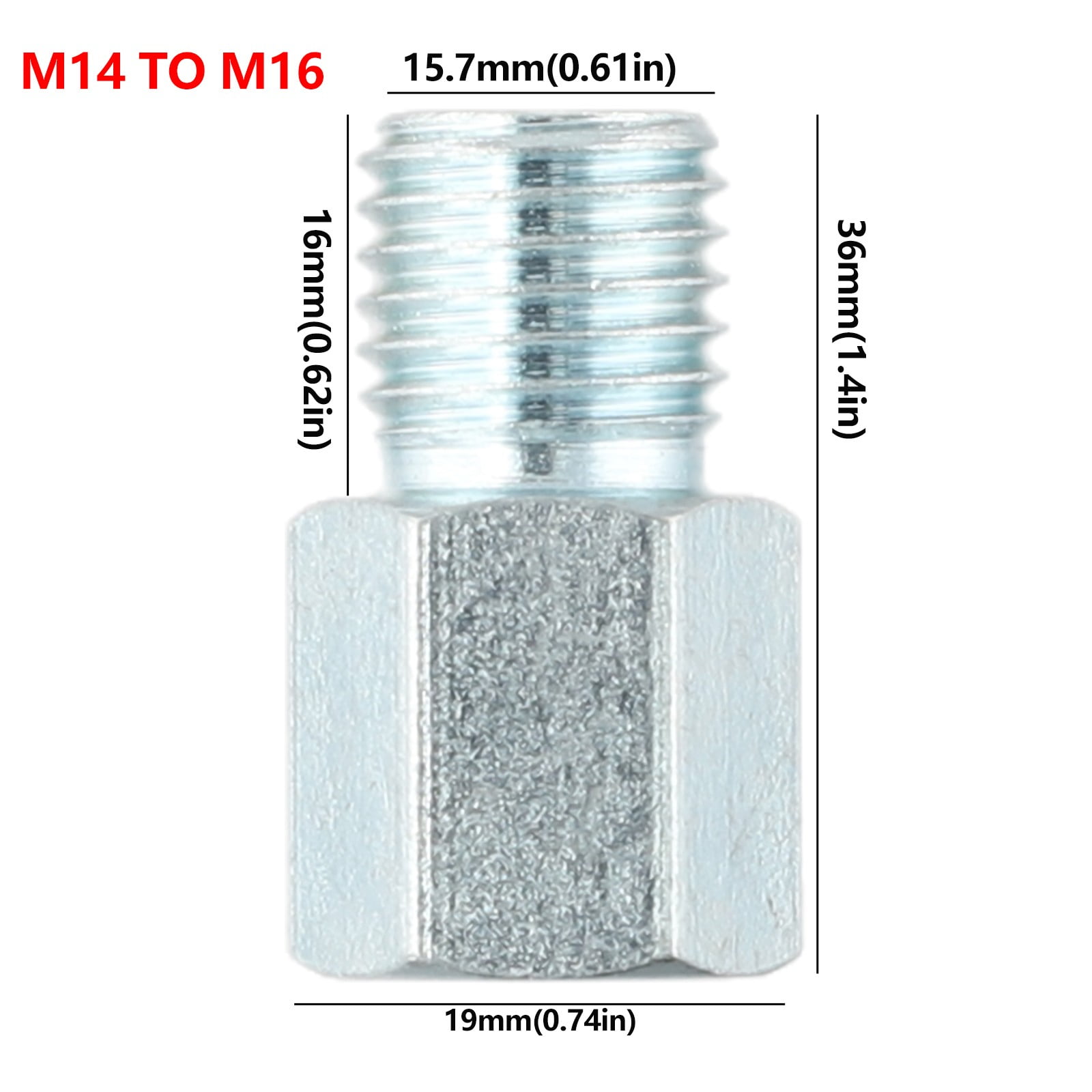 1 Pcs Angle Grinder Thread Adapter Connector Converter for Angle Grinder M10 To M14 M14 To M10 ...