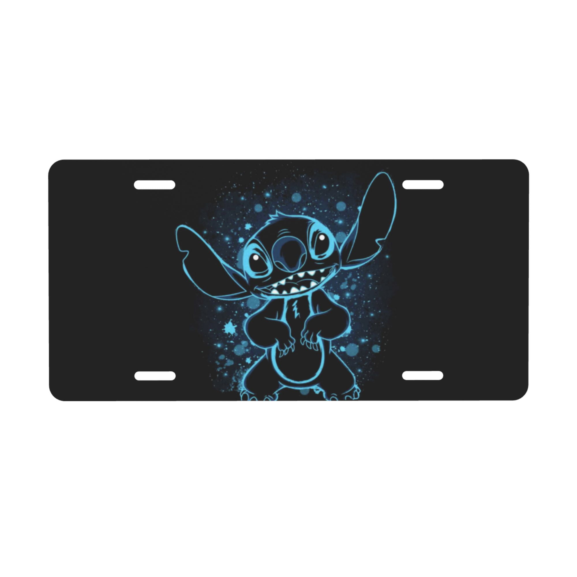 1 Pcs Anime Lilo and Stitch Car front license plate Decor Cartoon (121 ...
