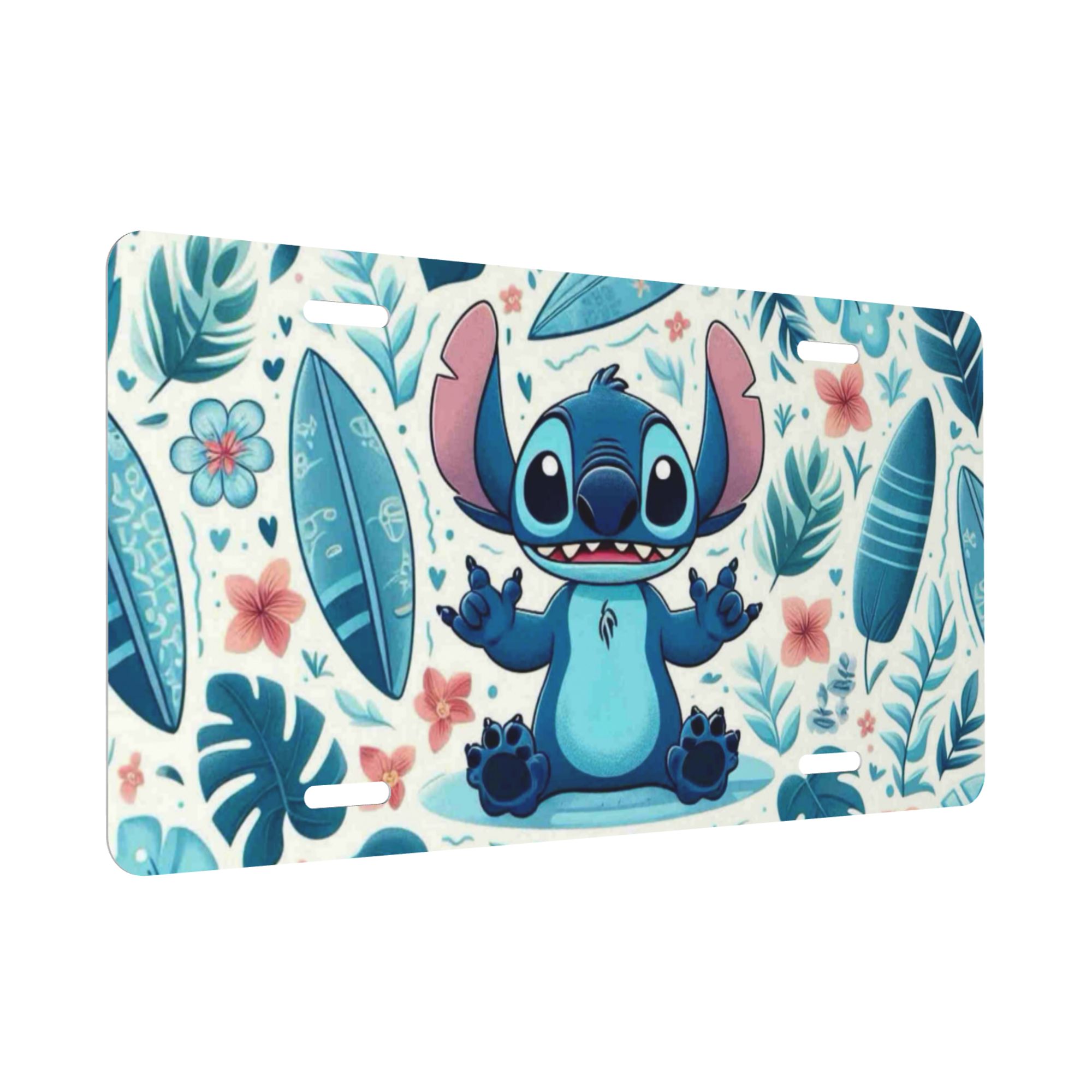 1 Pcs Anime Lilo and Stitch Car front license plate Decor Cartoon (176 ...