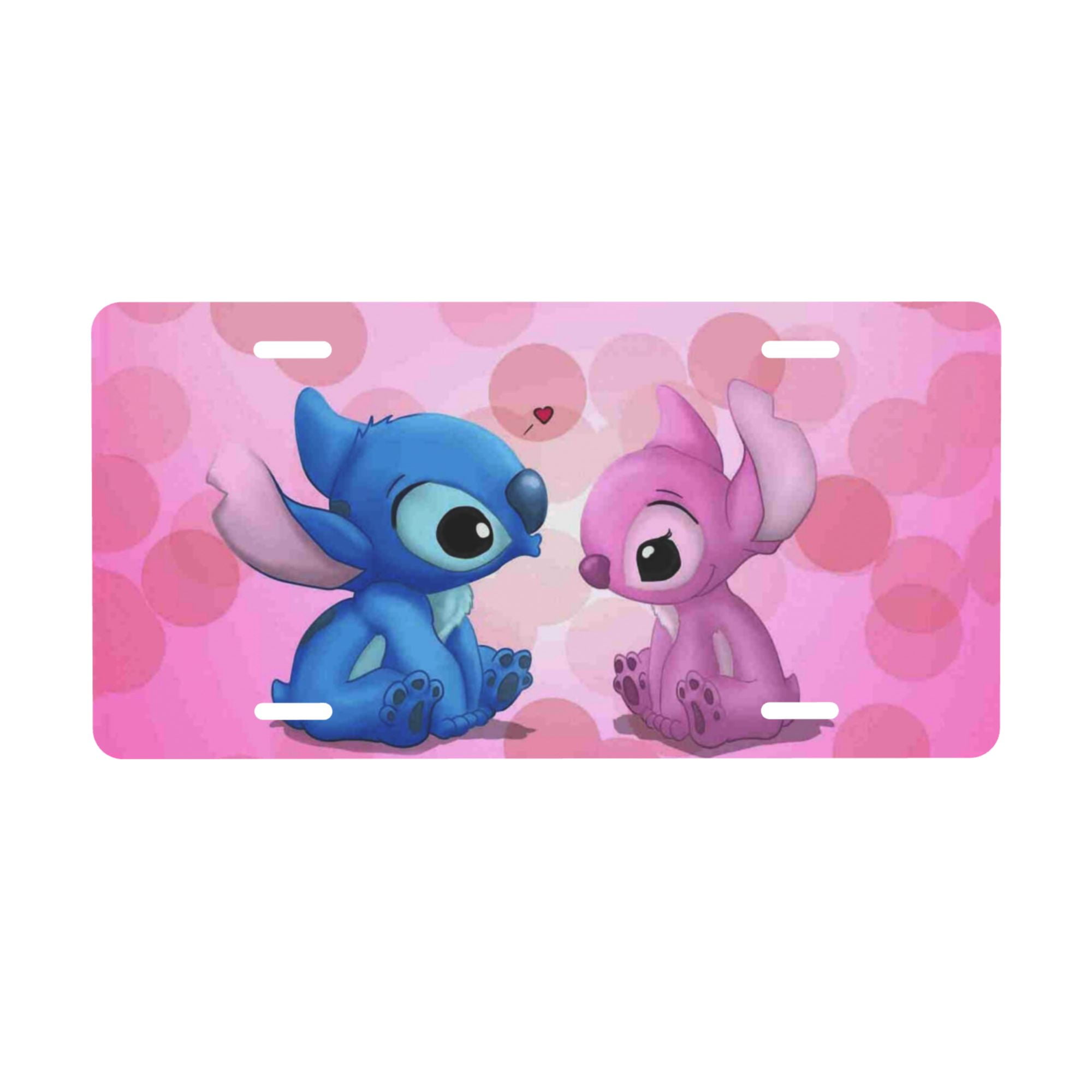 1 Pcs Anime Lilo and Stitch Car front license plate Decor Cartoon (74 ...