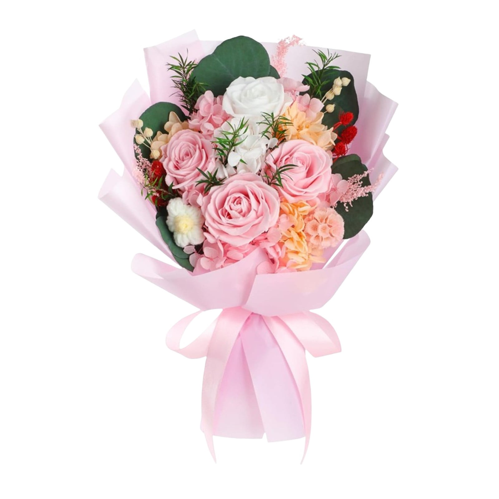 1 Pcs Artificial Mixed Roses Bouquet For Mother'S Day,Artificial ...