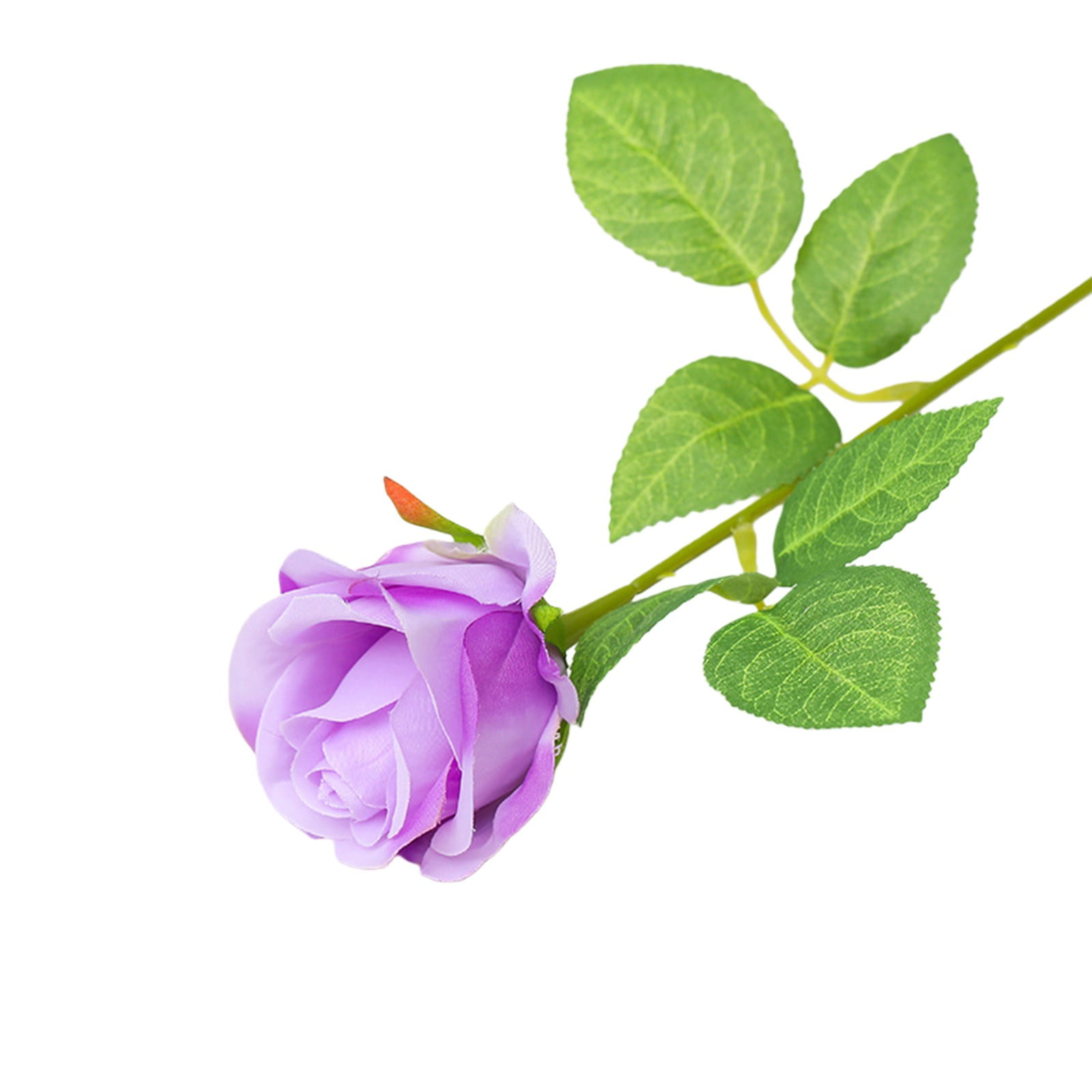 1 Pcs Artificial Rose with Stem, Fake Single Silk Rose Faux Look Real ...