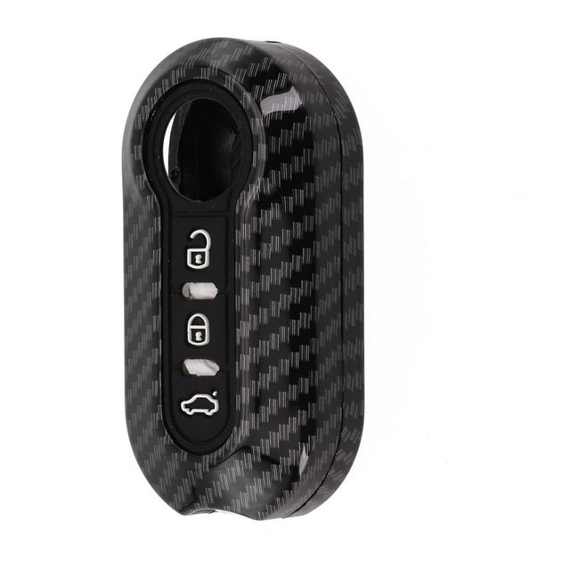 1 Pcs Auto Carbon Key Case Key Covers For Fiat 500 For Ducato For ...