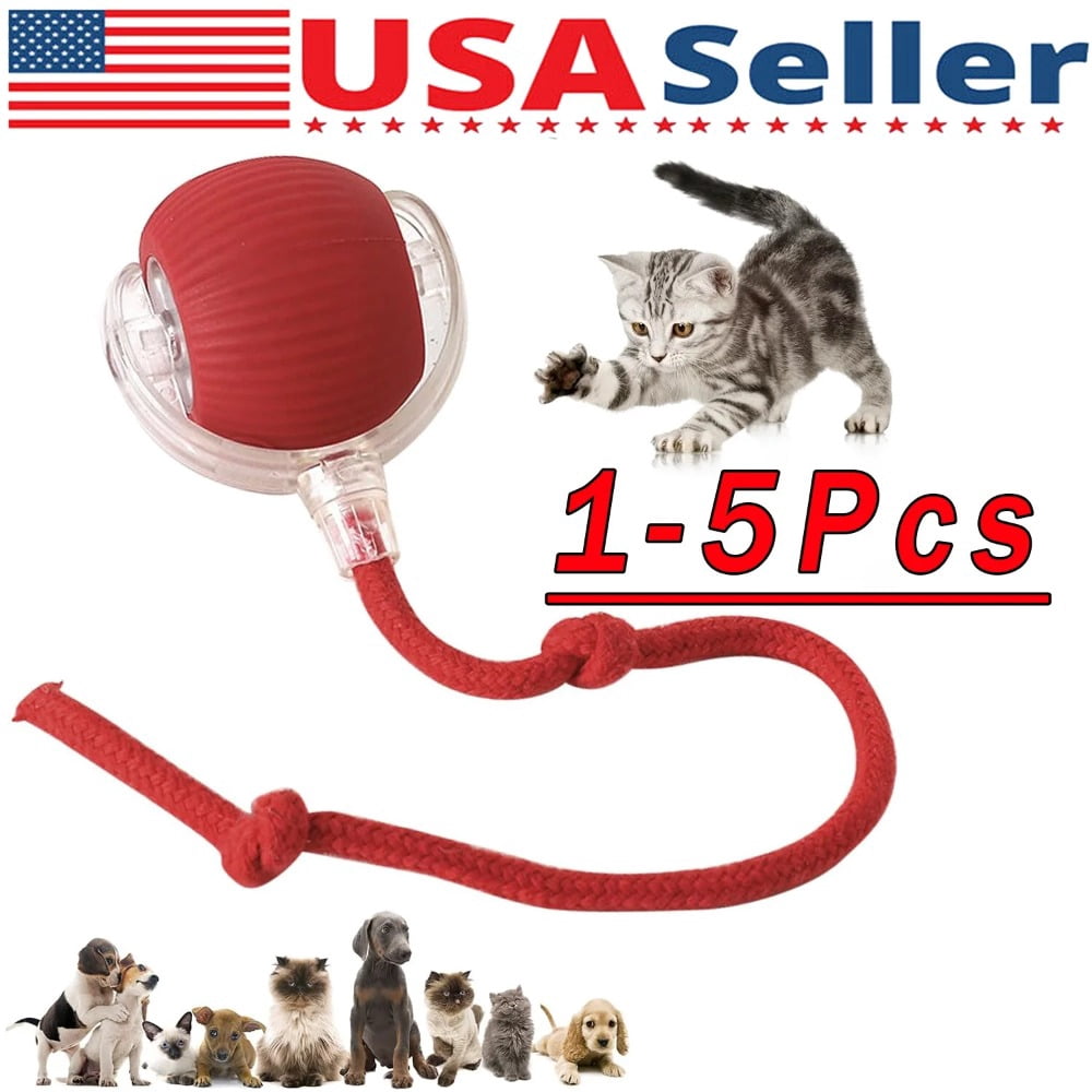 1 Pcs Automatic Rolling Ball Smart Cat Dog Toy Electric Pet Self-moving ...