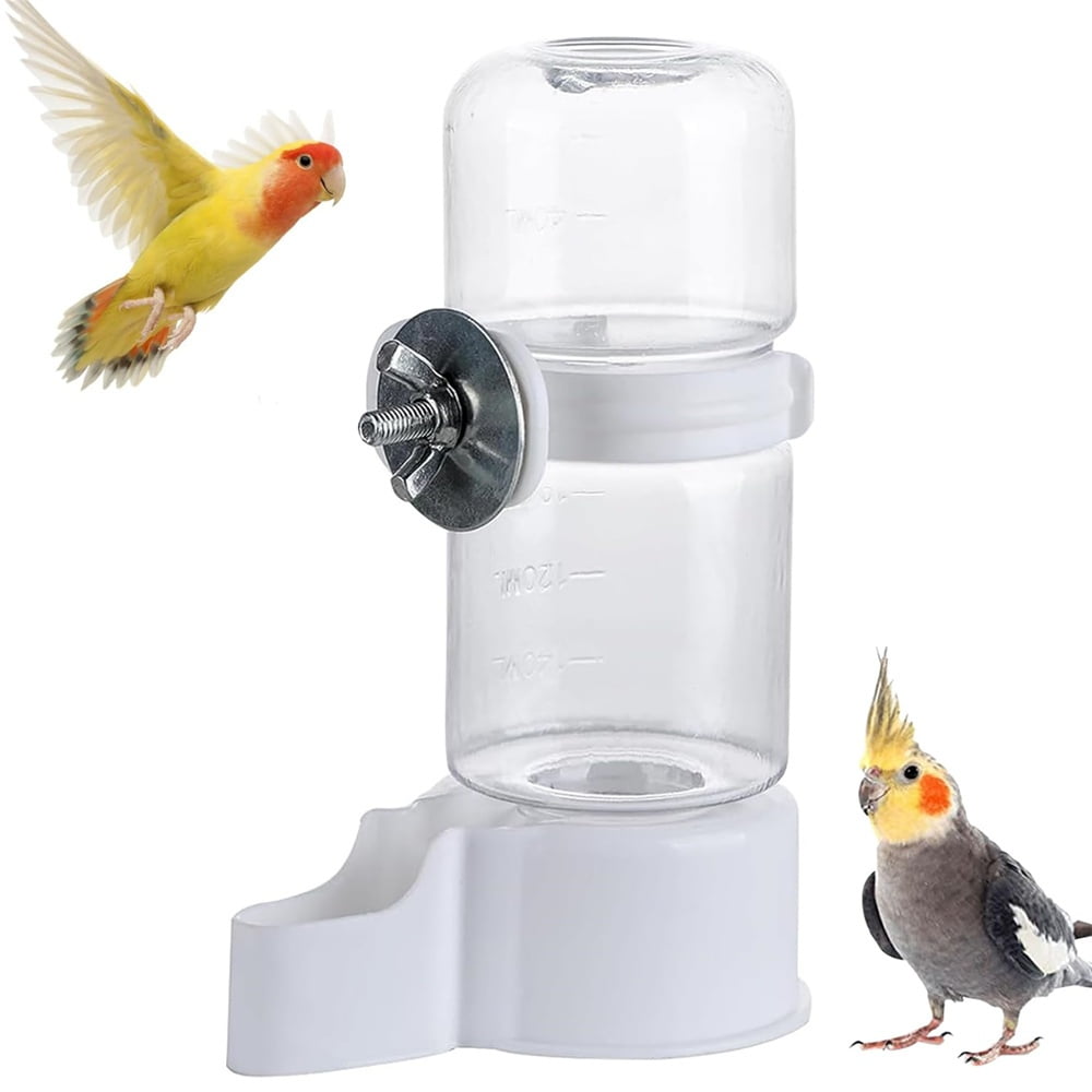 1 Pcs Automatic Water Feeder for Pet Bird,4.7 Oz Plastic Parrot Water ...