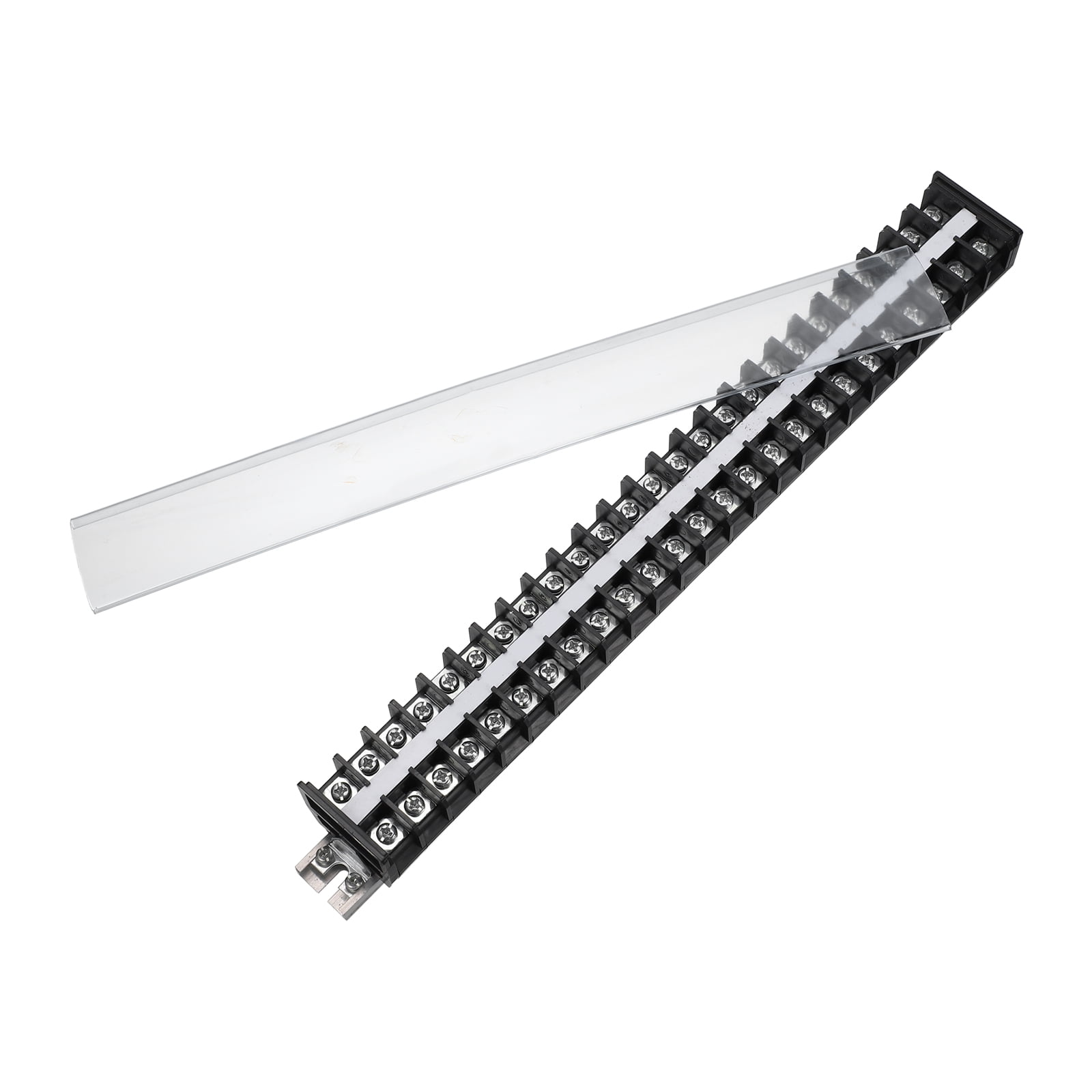 1 Pcs Barrier Terminal Strip Block 660V 30A Dual Rows 25 Positions Rail ...