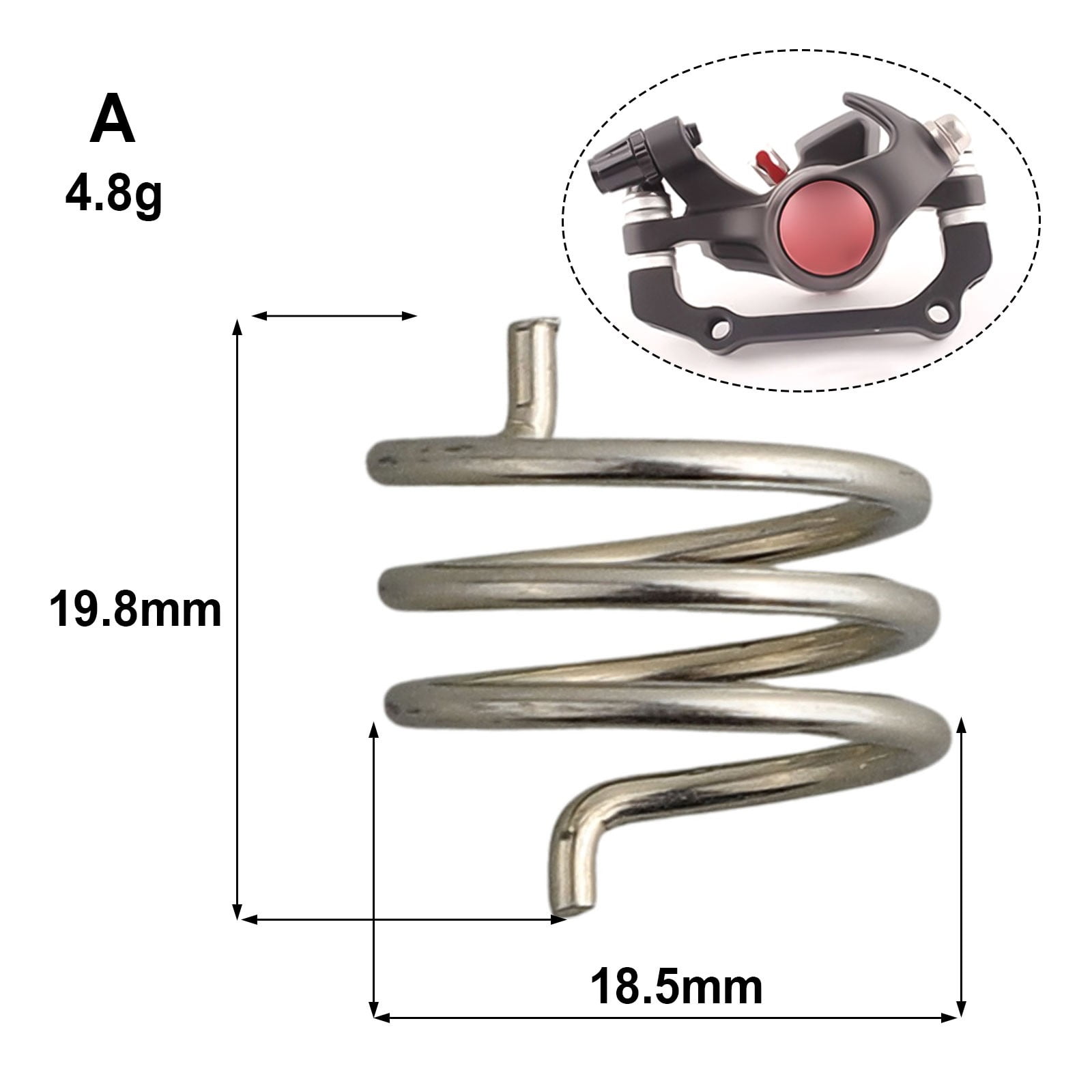 1 Pcs Bicycle Disc Brake Caliper Return Spring Disc Brake Caliper ...