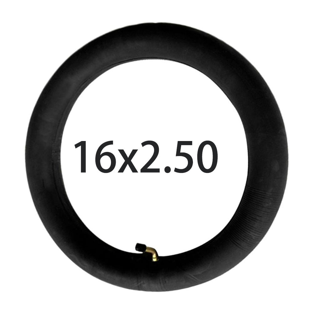 1 Pcs Black 16 Inch Butyl Curved Mouth Rubber Inner Tube 16x2.50 for ...