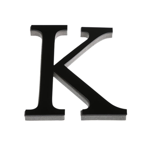 1 Pcs Black Acrylic Letters, Wall Decorative Black Retro Standing ...