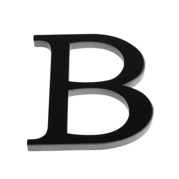 1 Pcs Black Acrylic Letters, Wall Decorative Black Retro Standing ...