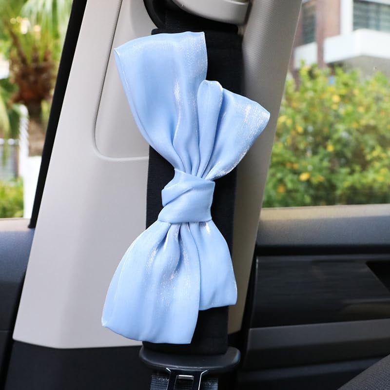 1 Pcs Bow Car Decorations Bow Tie Seat Belt Shoulder Pads Cute Car ...