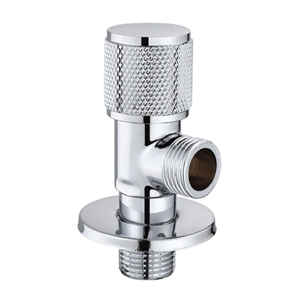 1 Pcs Brass Angle Valve Gray Inlet Valve Bathroom Outlet Valve G1/2 ...