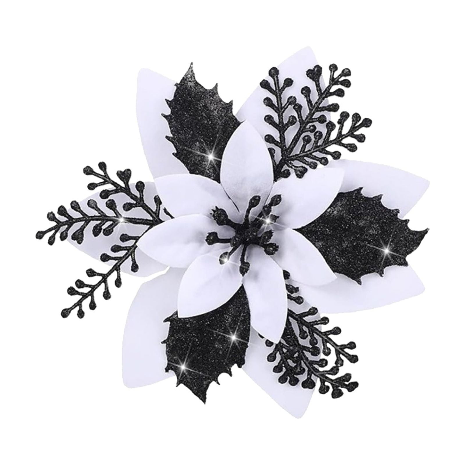 1 Pcs Christmas Artificial Poinsettia Flowers,Poinsettia Flower Tree ...